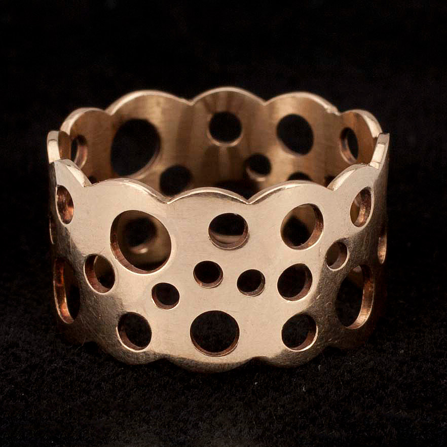 LIISA VITALI, RING, guld 14K, Liisa Vitali, Westerback Helsingfors 1974 ...