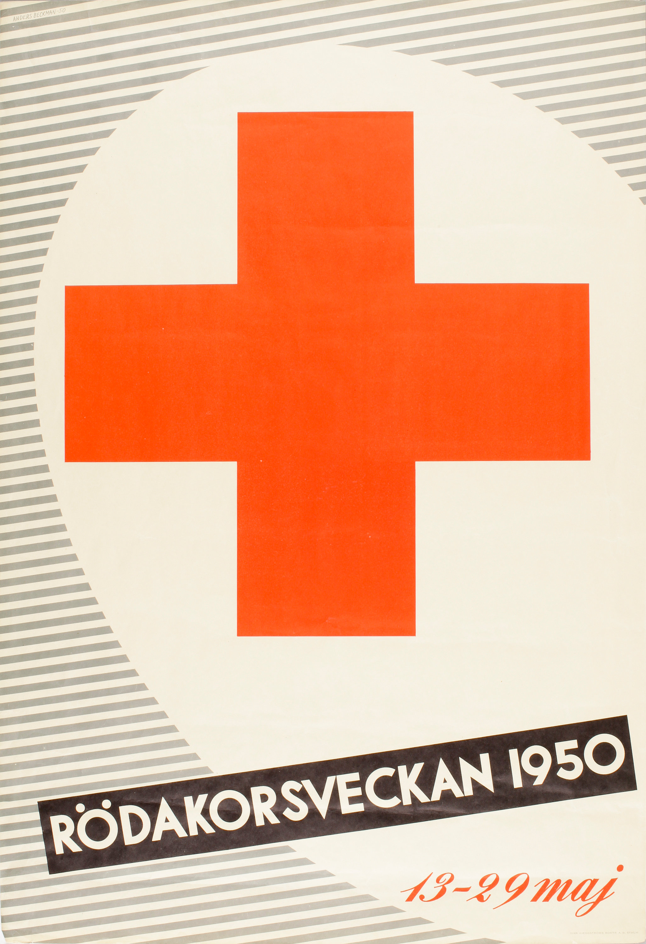 ANDERS BECKMAN, 9 st, affischer, 1940-50-tal. - Bukowskis