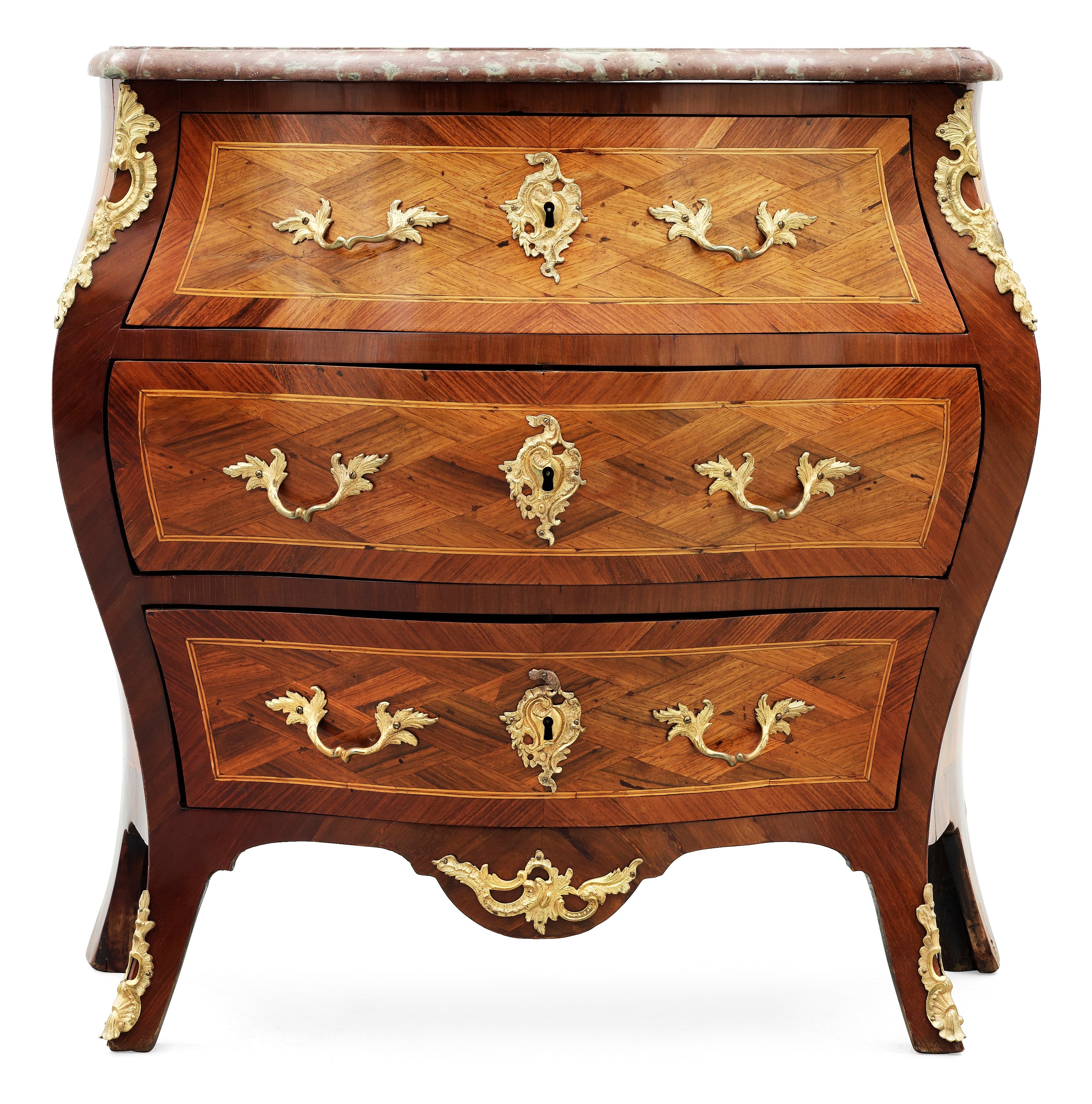 A Swedish Royal Rococo commode by G. Foltiern. - Bukowskis