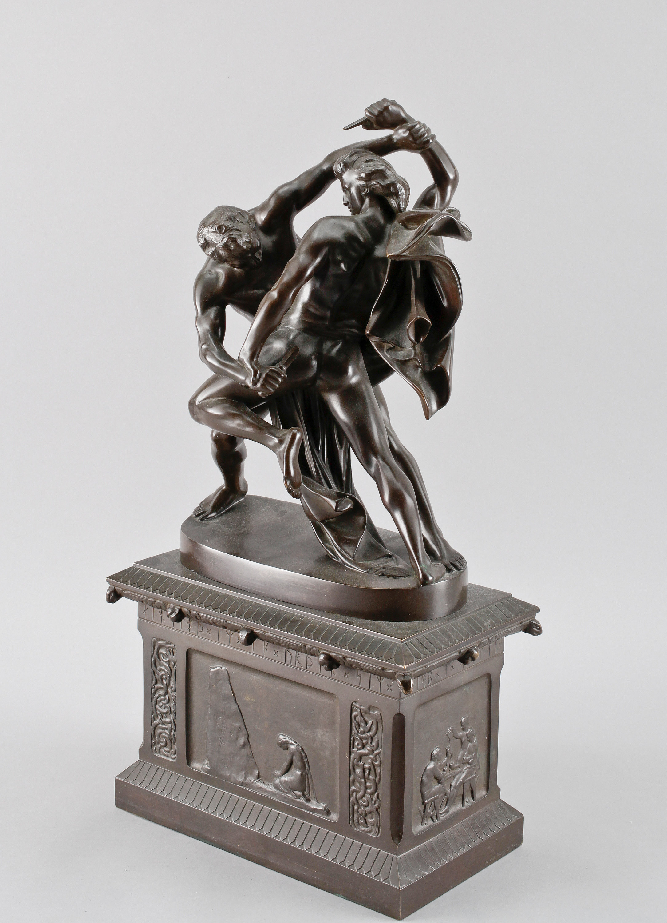 JOHAN PETER MOLIN, skulptur, brons, sign. - Bukowskis