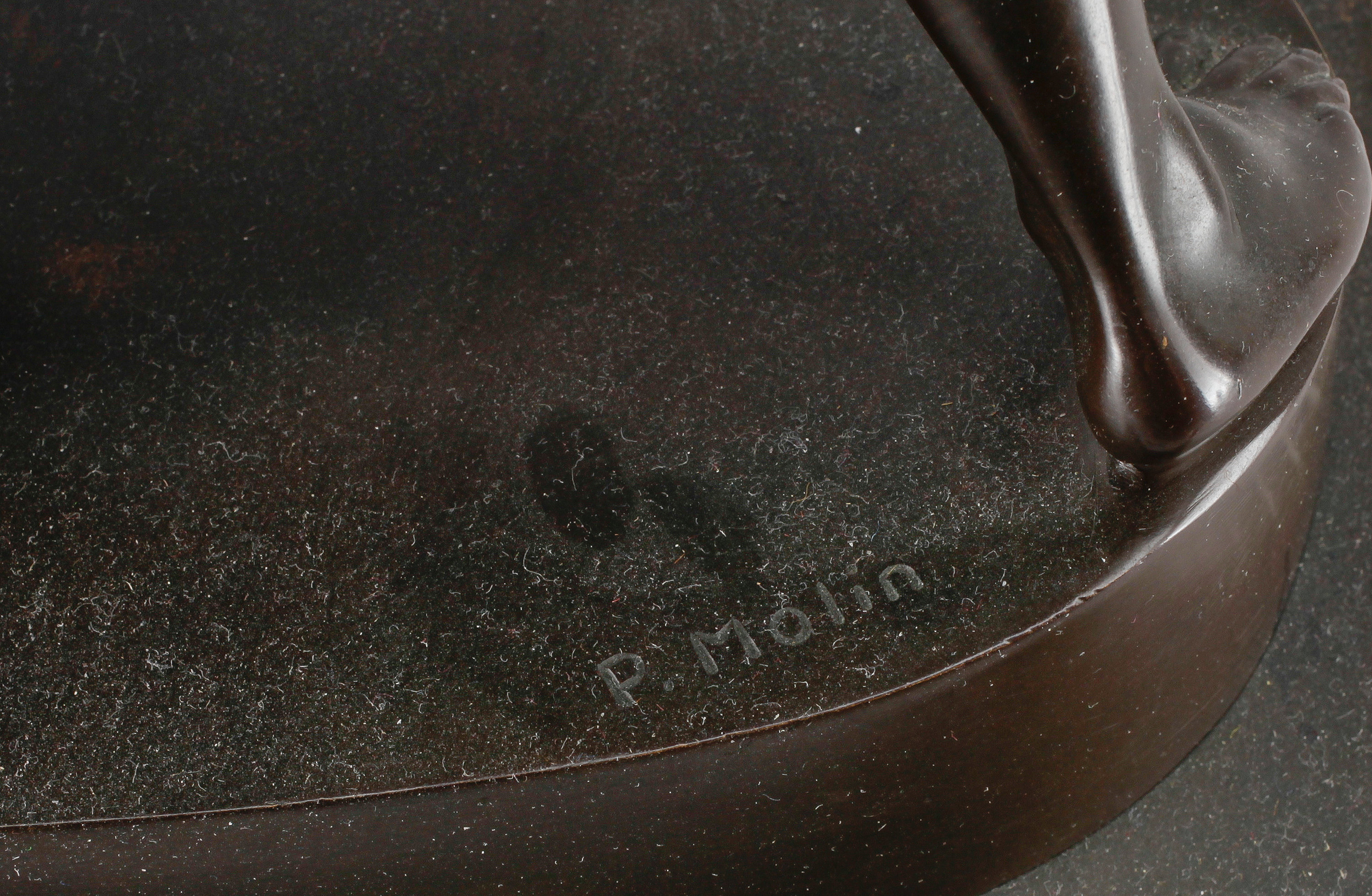 JOHAN PETER MOLIN, skulptur, brons, sign. - Bukowskis