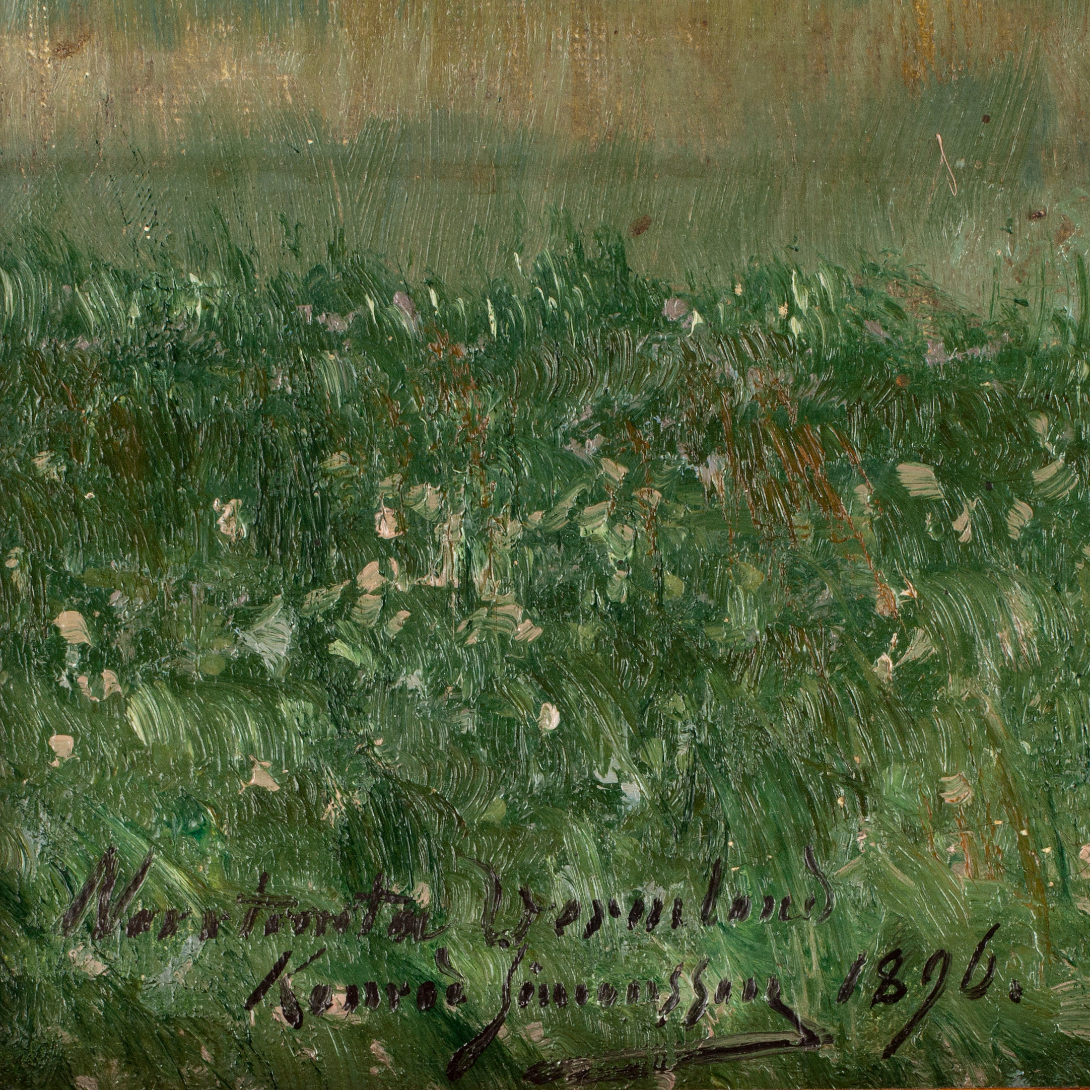 KONRAD SIMONSSON, olja på duk. Sign och dat 1896. - Bukowskis