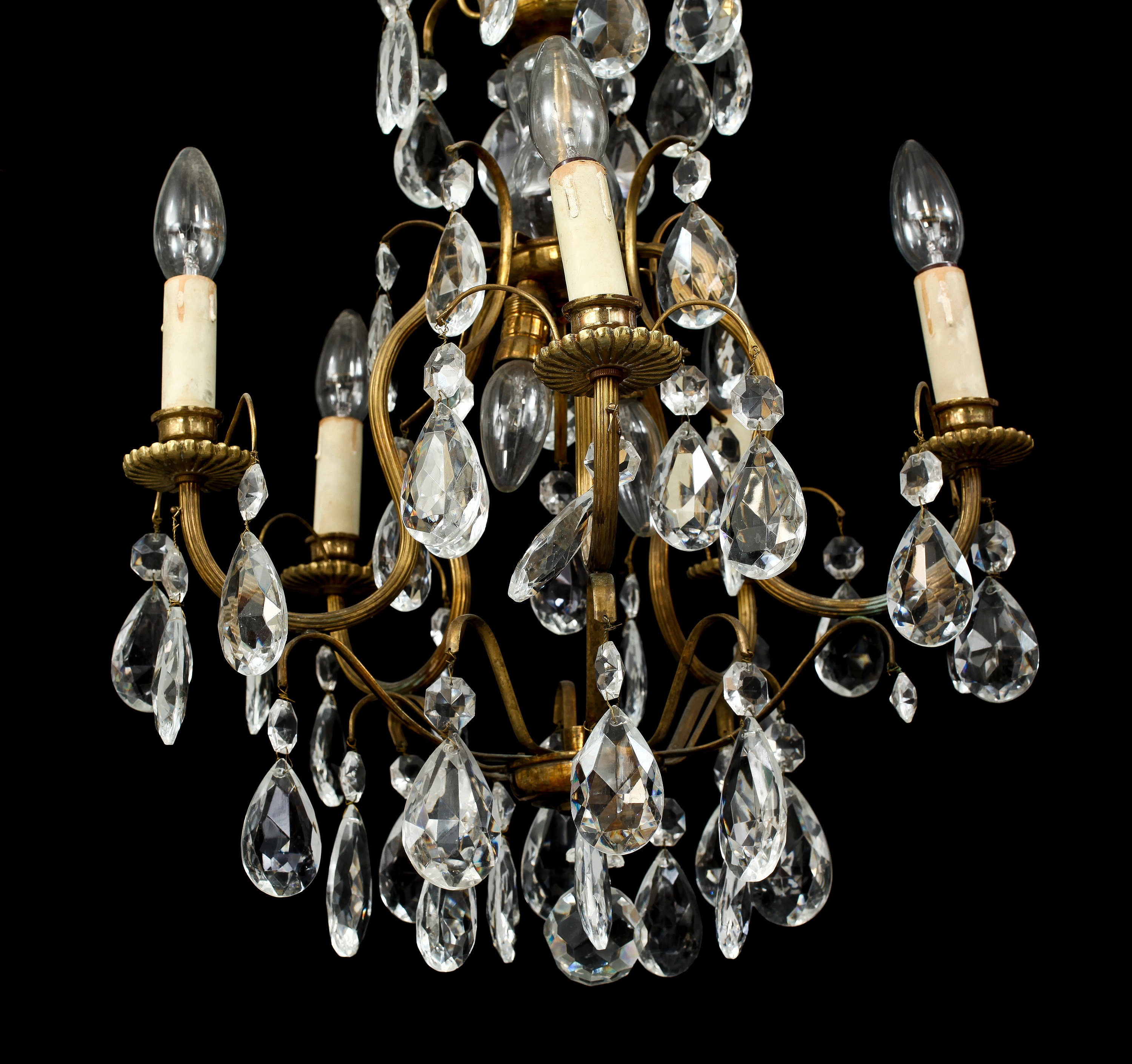 LJUSKRONA, rokokostil, 1800/1900-tal. H 85. - Bukowskis