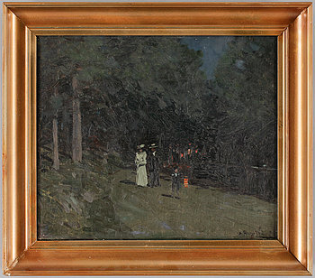 ALFRED BERGSTRÖM, olja på duk, sign o dat -98. - Bukowskis