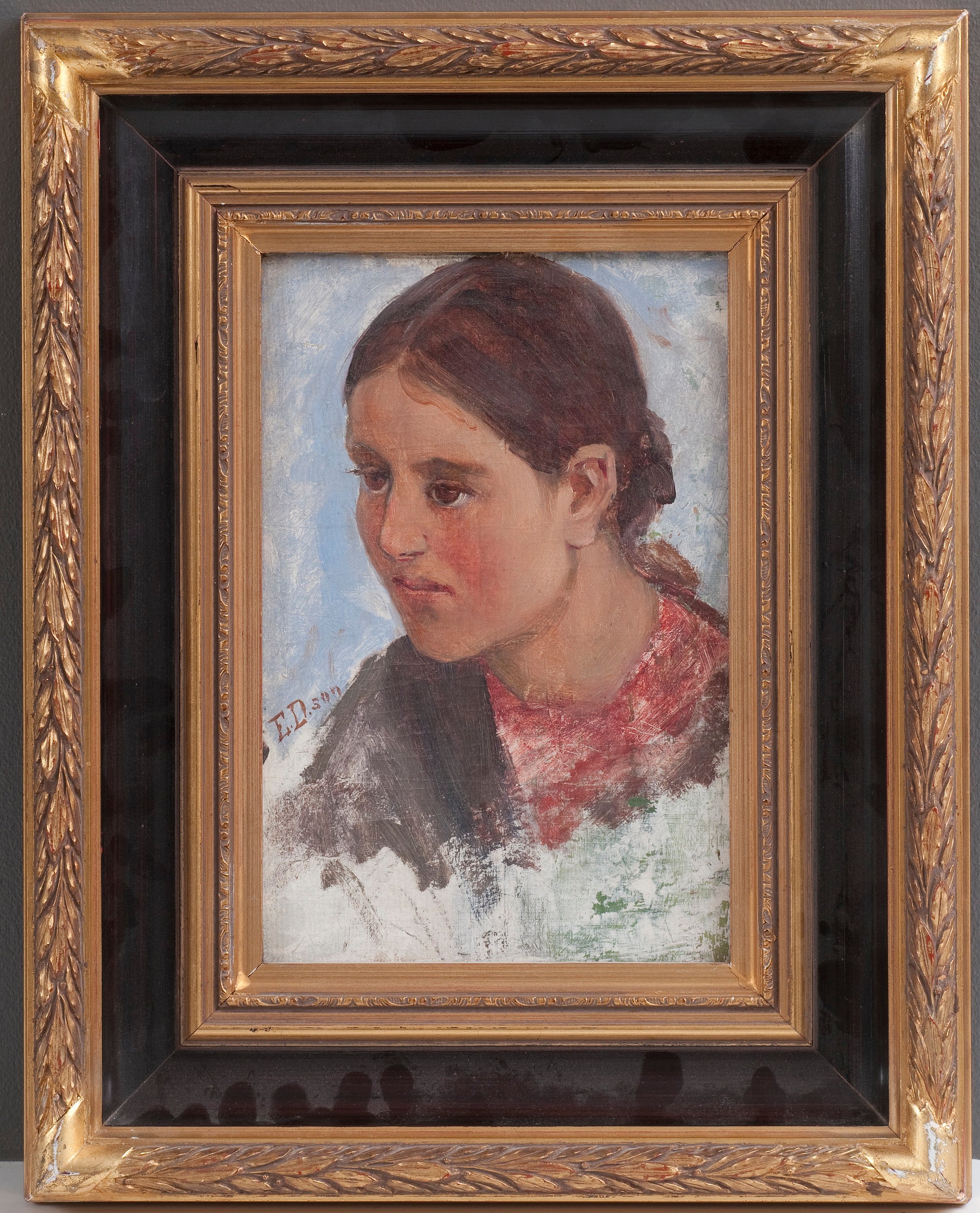 Elin Danielson-Gambogi, PORTRAIT OF A GIRL. - Bukowskis