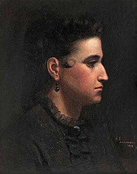 Albert Edelfelt, PORTRAIT OF A WOMAN. - Bukowskis