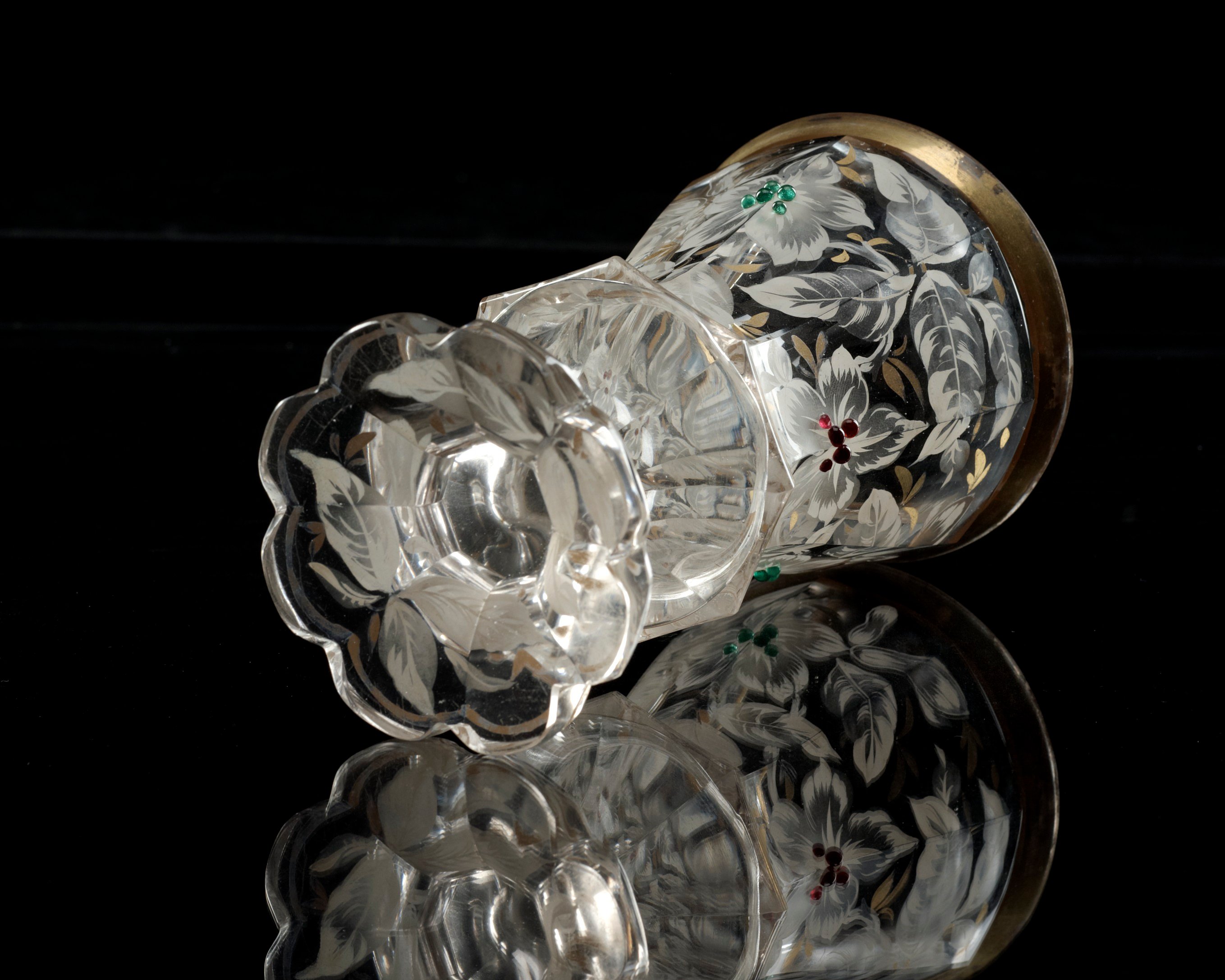 A russian glass cup, mid 19th Century. - Bukowskis