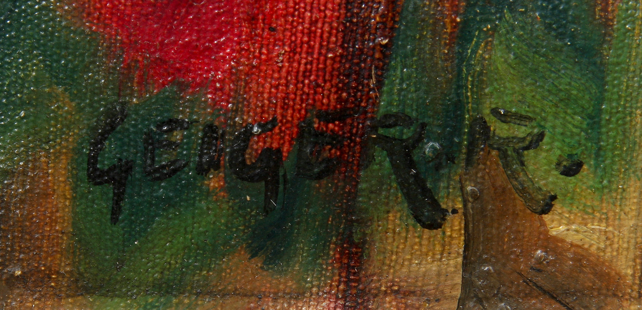 RICHARD GEIGER, olja på duk, sign. - Bukowskis