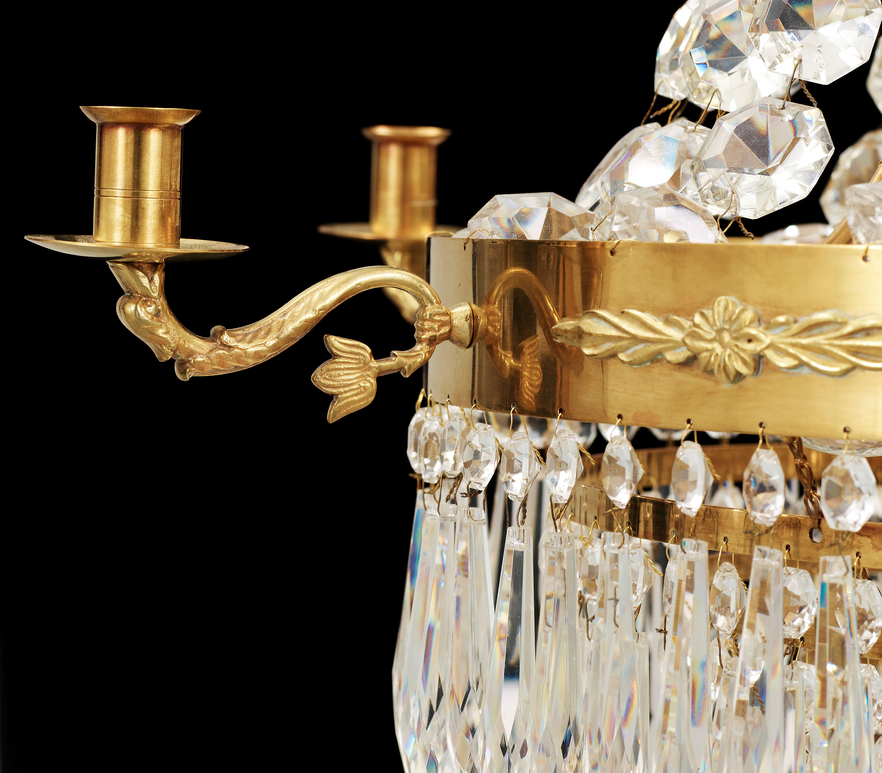 LJUSKRONA, Empirestil, 1900-tal. H ca 90. - Bukowskis