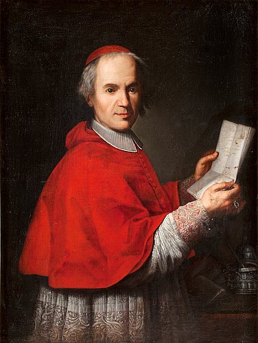 Francesco Trevisani Attributed to, Portrait of an Cardinal. - Bukowskis