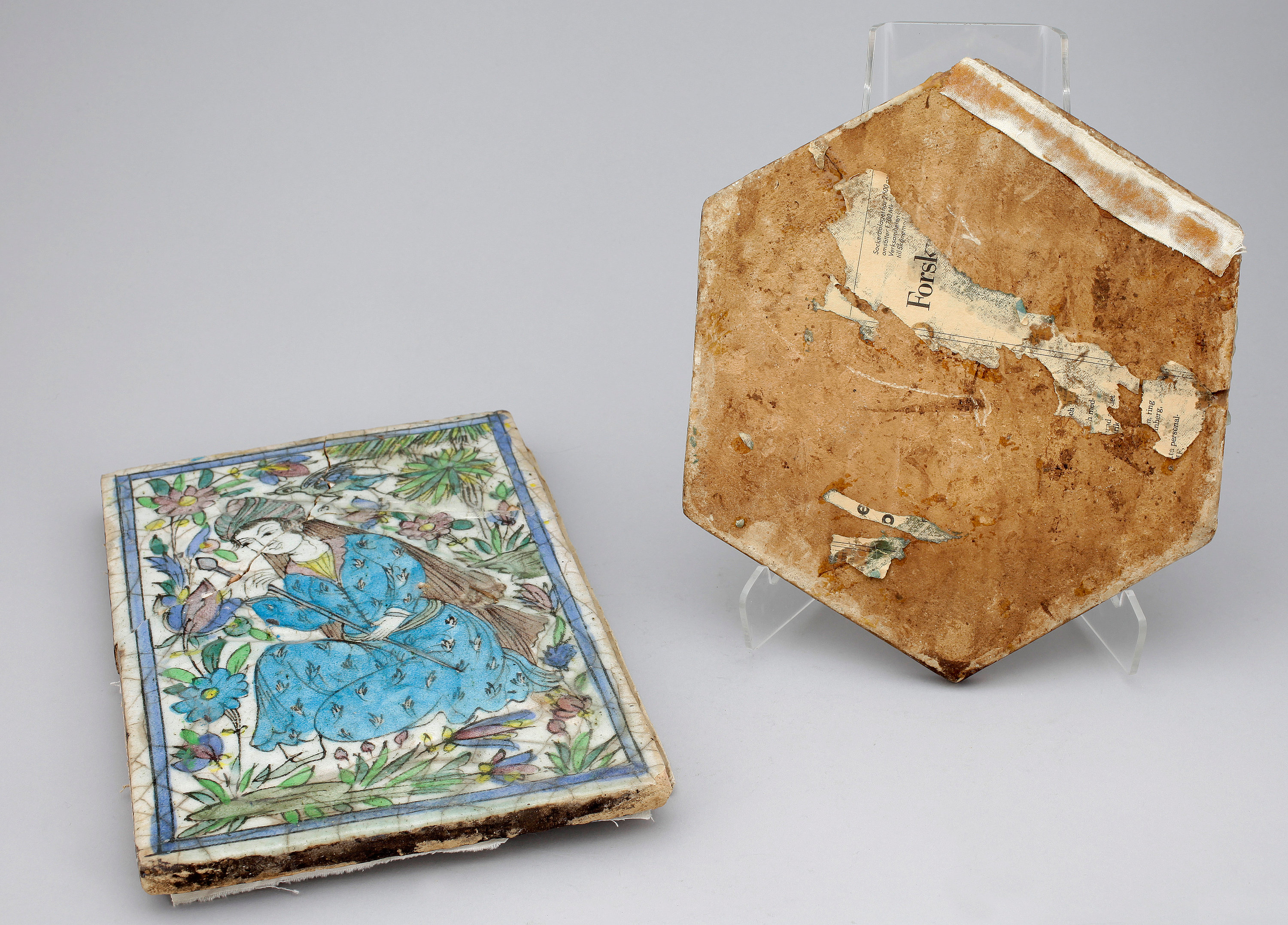 KAKELPLATTOR, 2 st, Orientaliska, 1800-tal. - Bukowskis