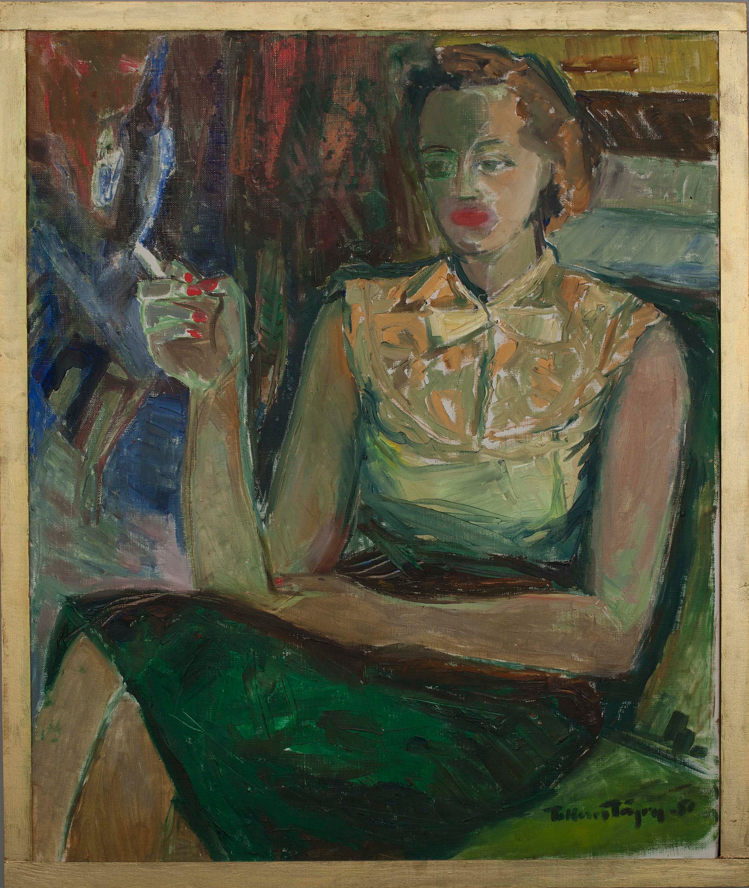 TELLERVO TÖYRY, olja på duk, sign. och dat. -50. - Bukowskis