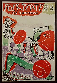 PLANSCH, Isaac Grünewald, Folkteatern. - Bukowskis