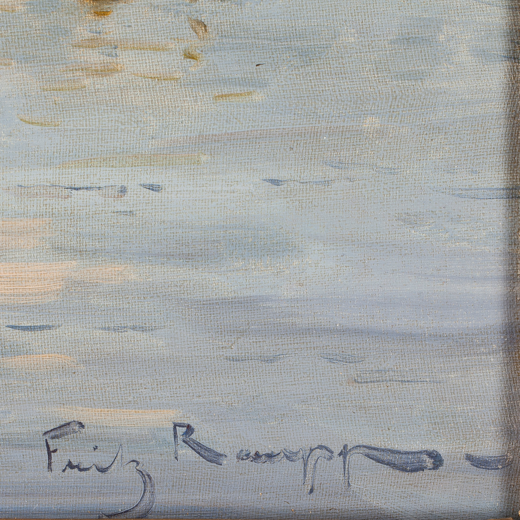 FRIEDRICH RAUPP, olja på duk, sign. - Bukowskis