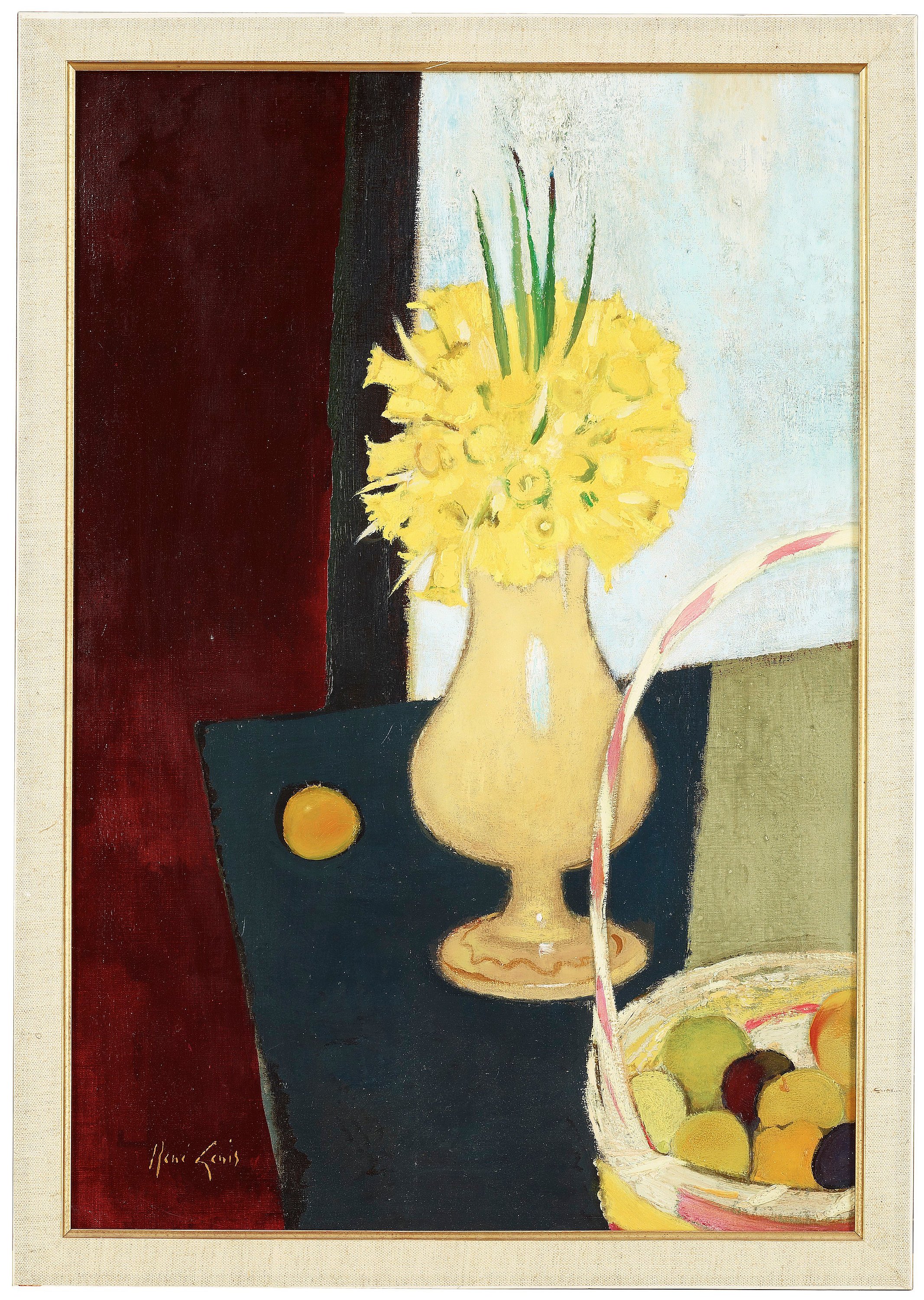 RENÉ GENIS, olja på duk, sign. även a tergo. - Bukowskis