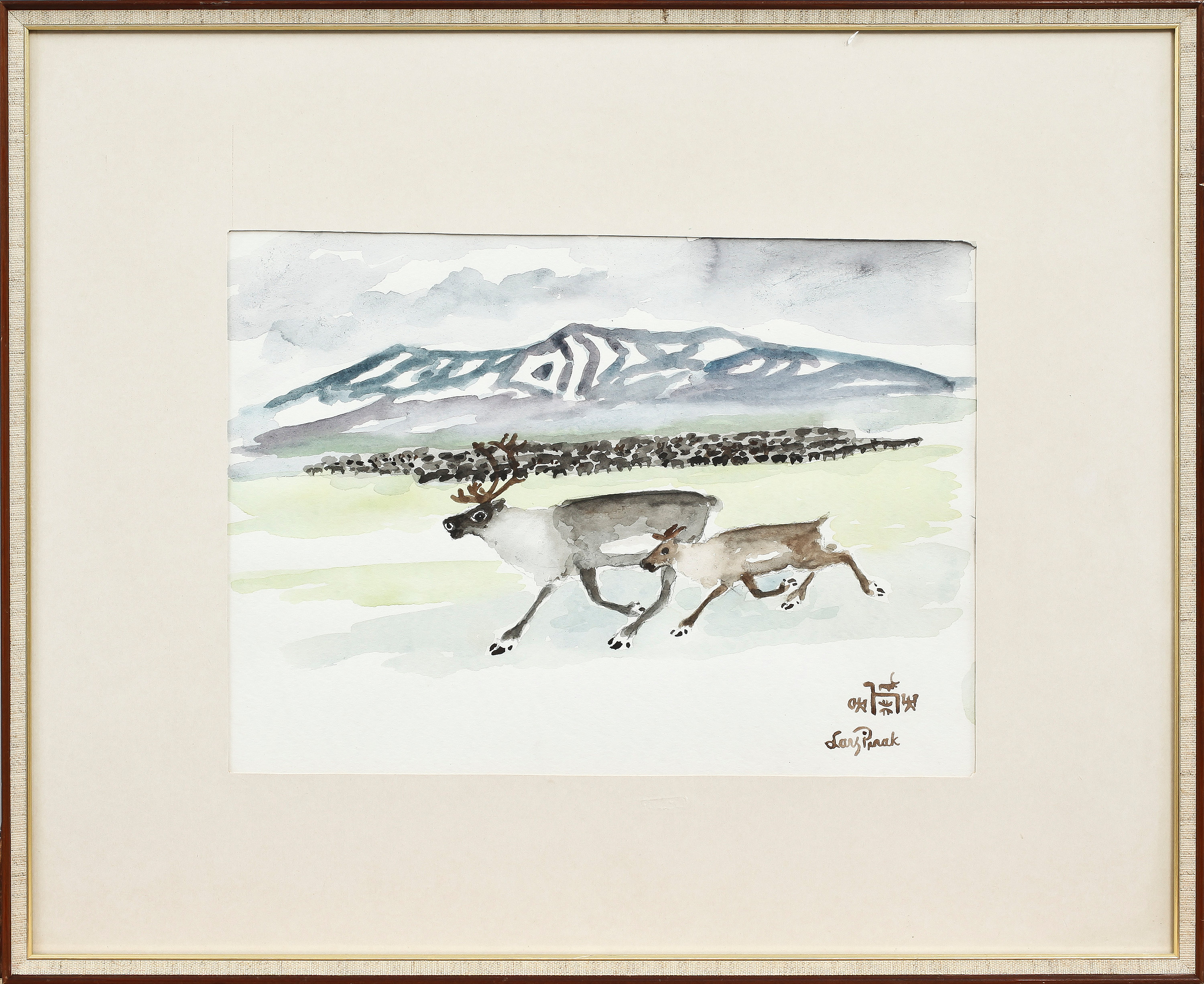 LARS PIRAK, akvarell, sign. - Bukowskis