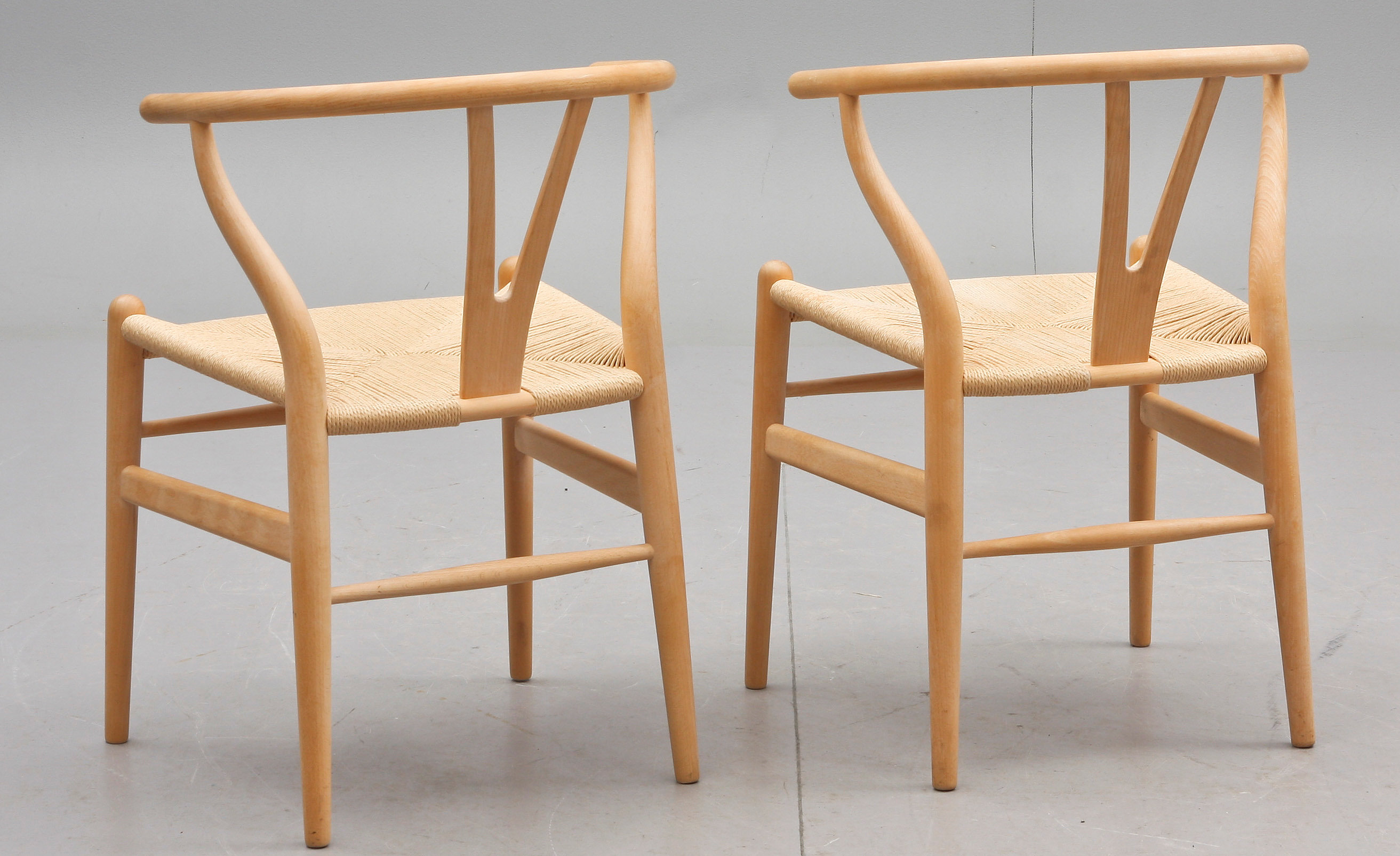 STOLAR, 4 st, "Y-stolen", Hans J. Wegner, Carl Hansen & Son. - Bukowskis