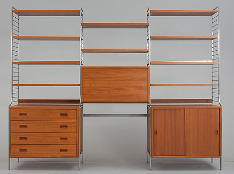 BOKHYLLA, "Stringhyllan" Nisse Strinning, String Design AB, 1966 ...