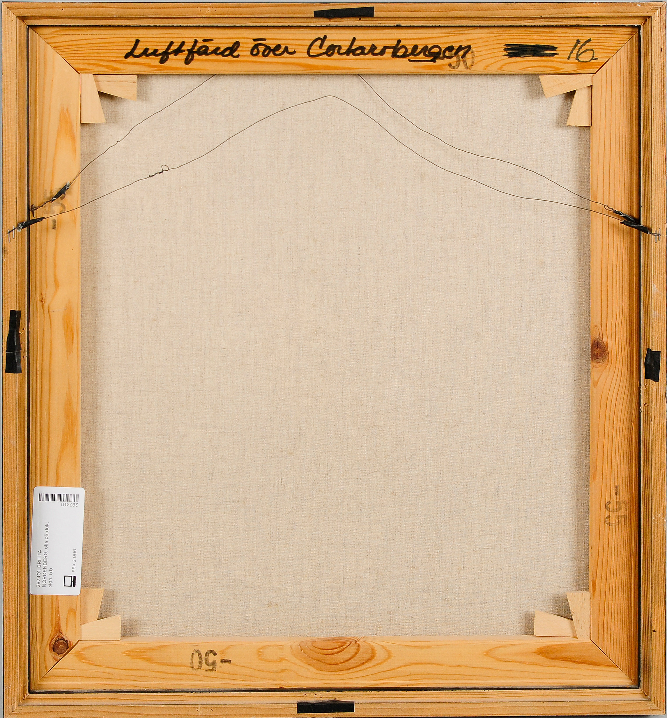 BRITTA NORDENBERG, olja på duk, sign. - Bukowskis