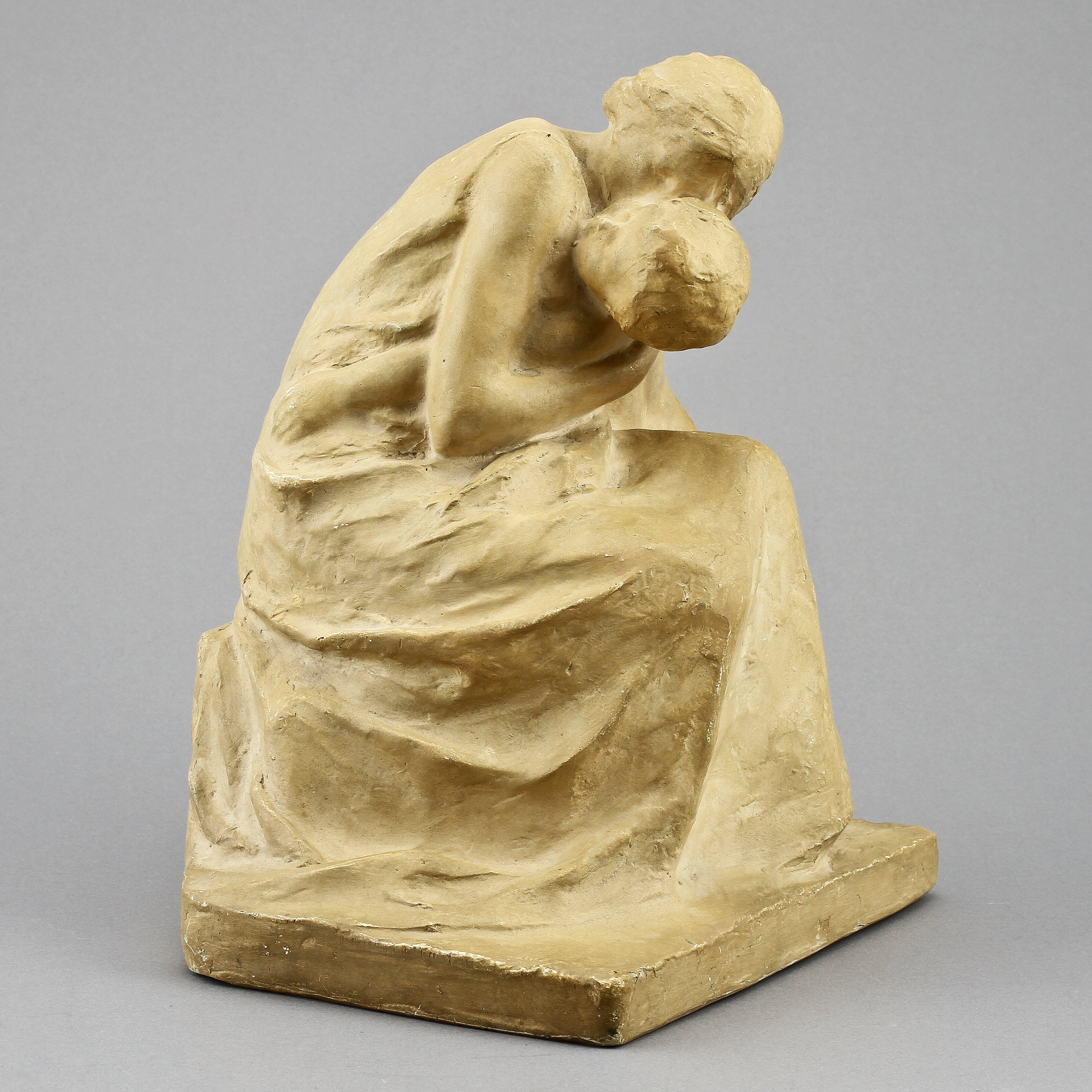 THEODOR LUNDBERG skulptur, gips, sign samt dat 1909. - Bukowskis