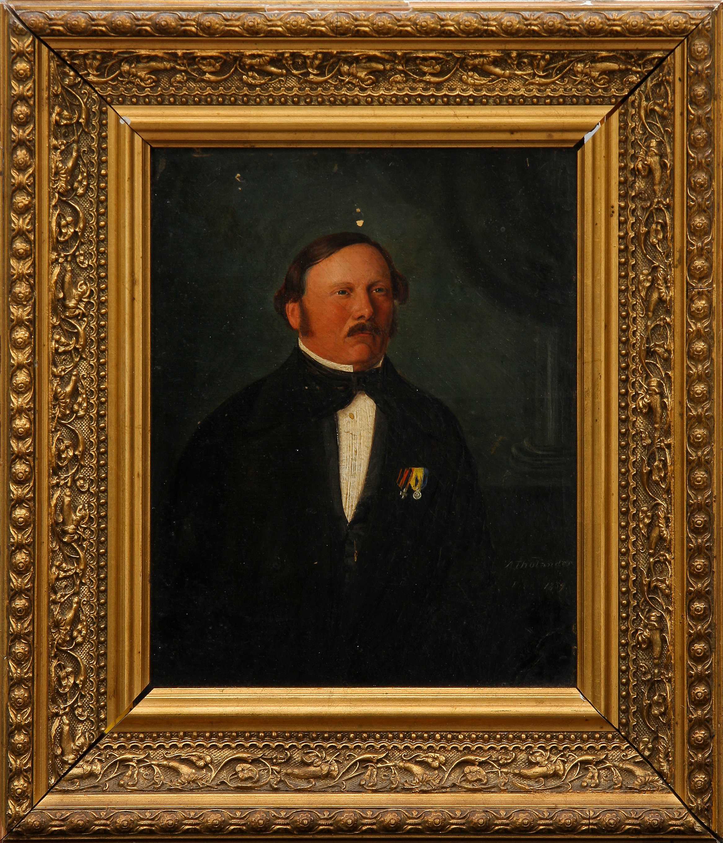 CARL AUGUST THOLANDER, olja på pannå, sign o dat- 1859. - Bukowskis