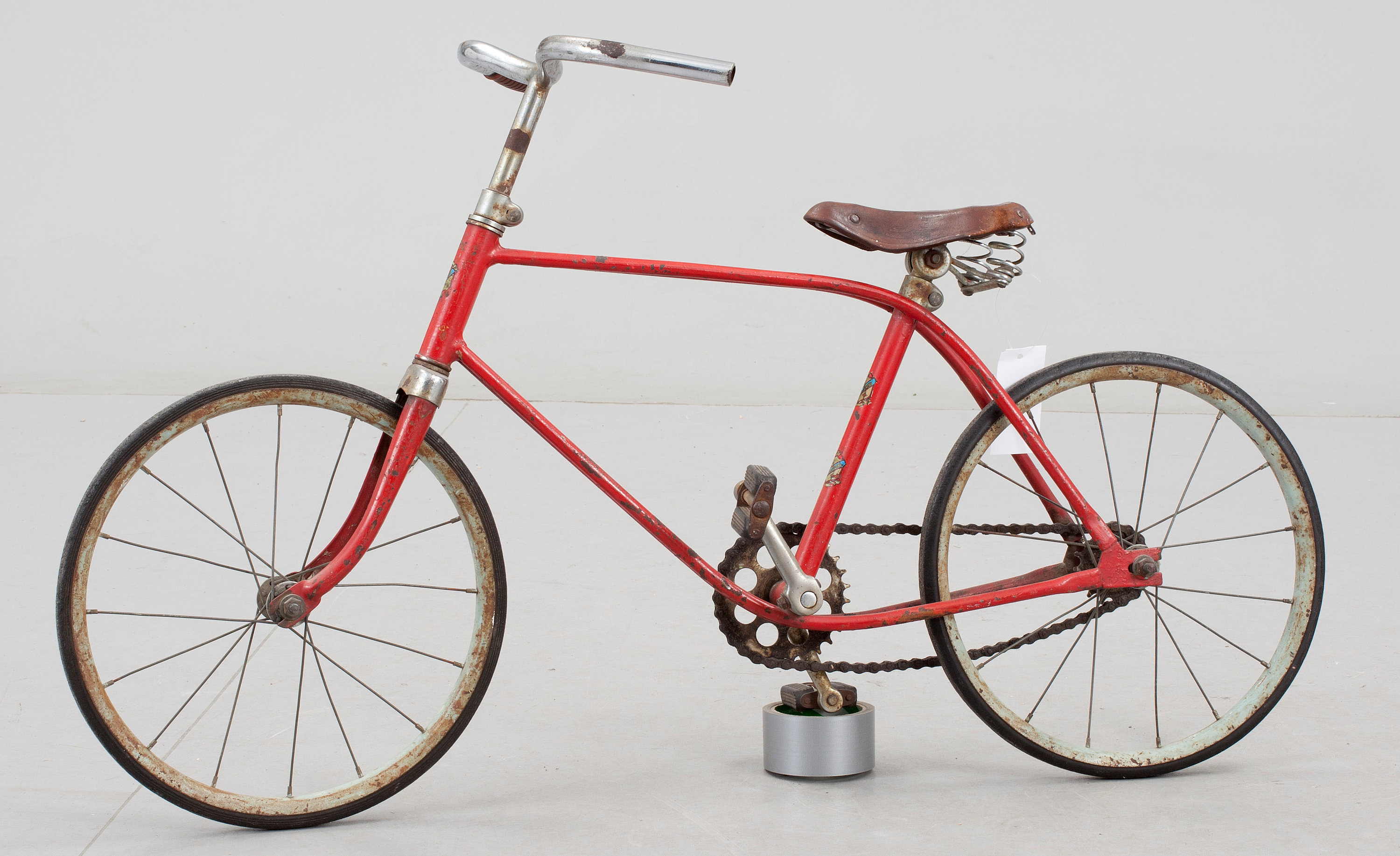 CYCKEL, metall, "Modell de luxe",1950-tal. - Bukowskis