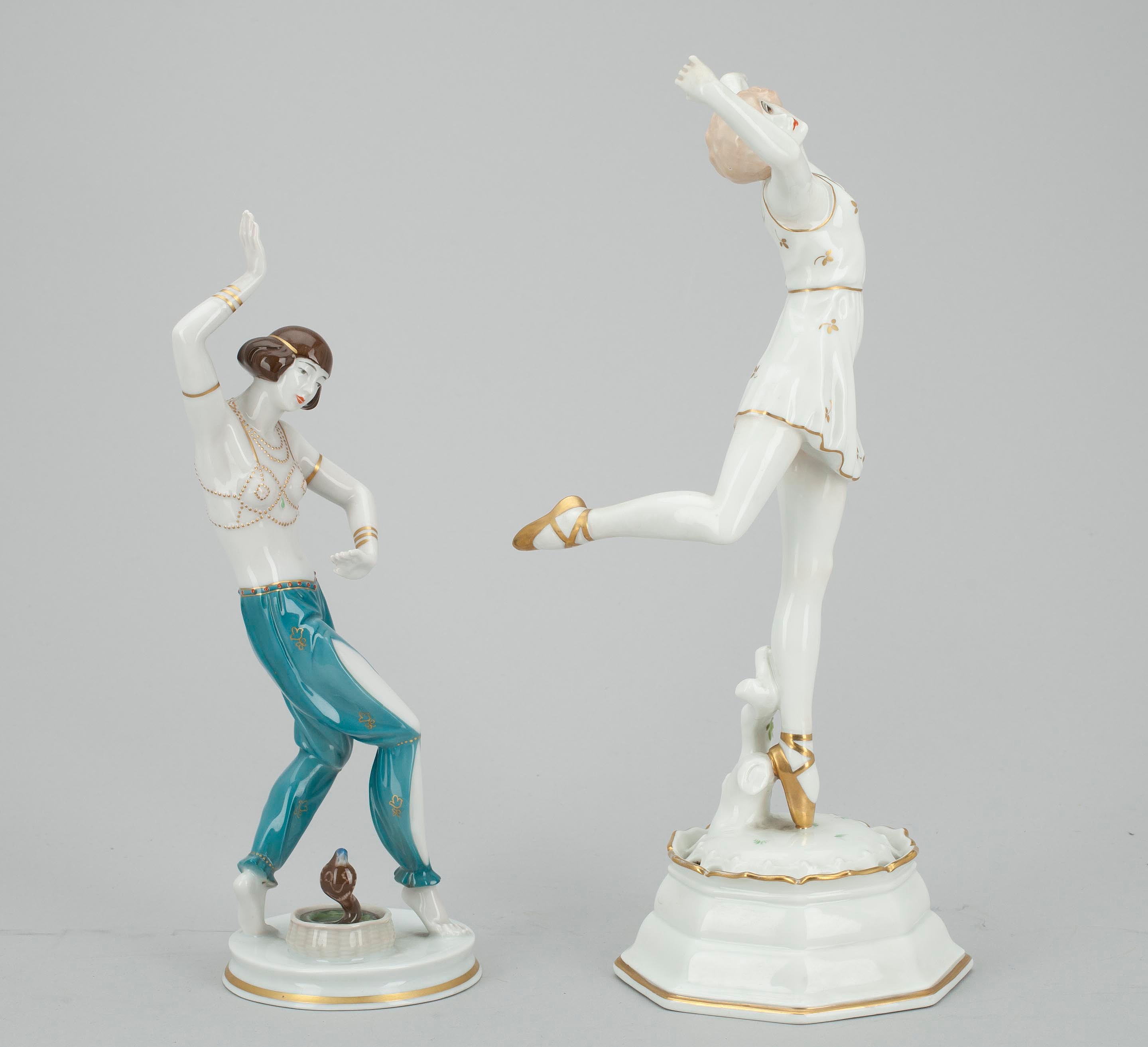 ROSENTHAL, FIGURINER, 2 st porslin, "Spring" samt "Salambo", Rosenthal ...