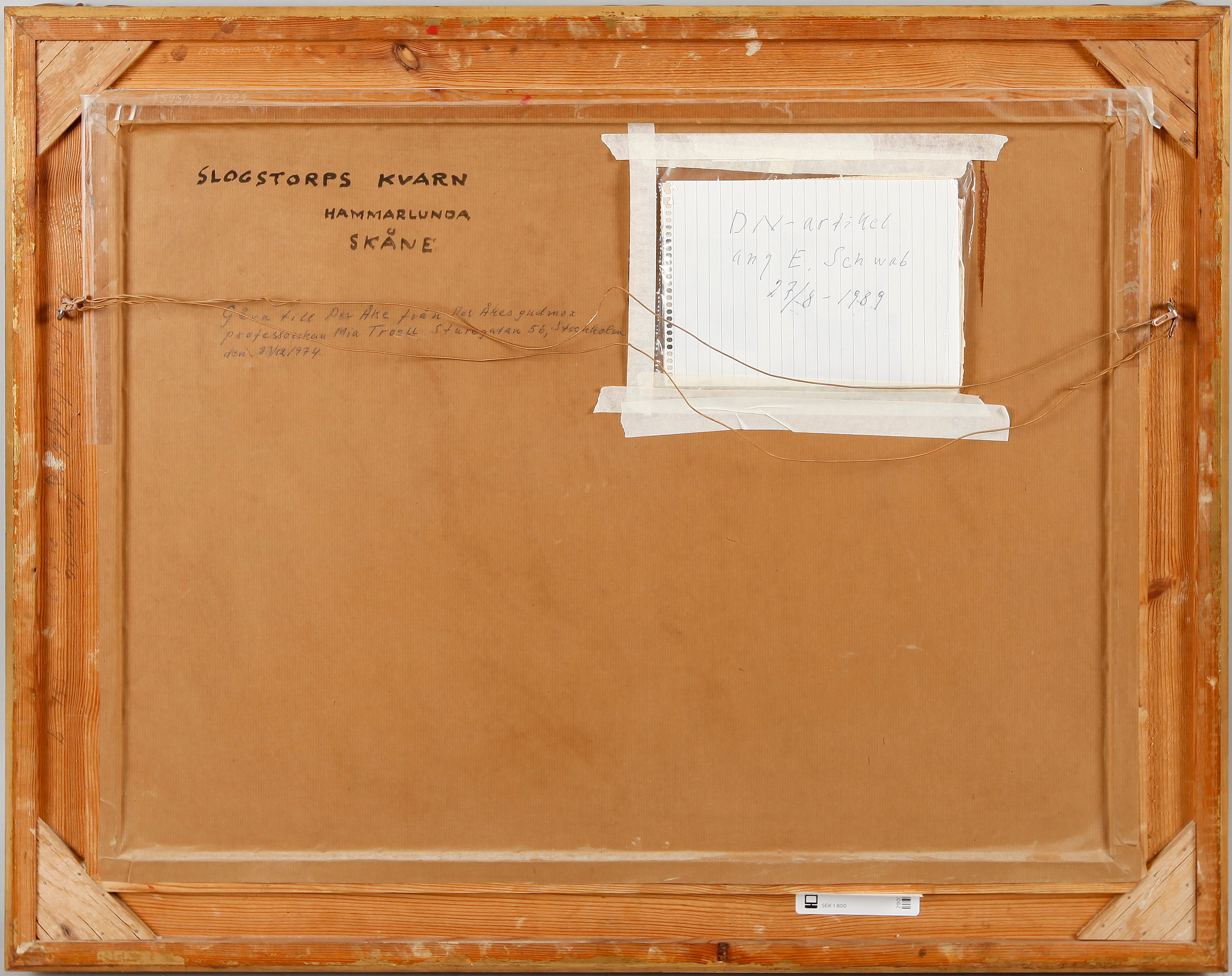 EIGIL SCHWAB, gouache, sign och dat -31. - Bukowskis