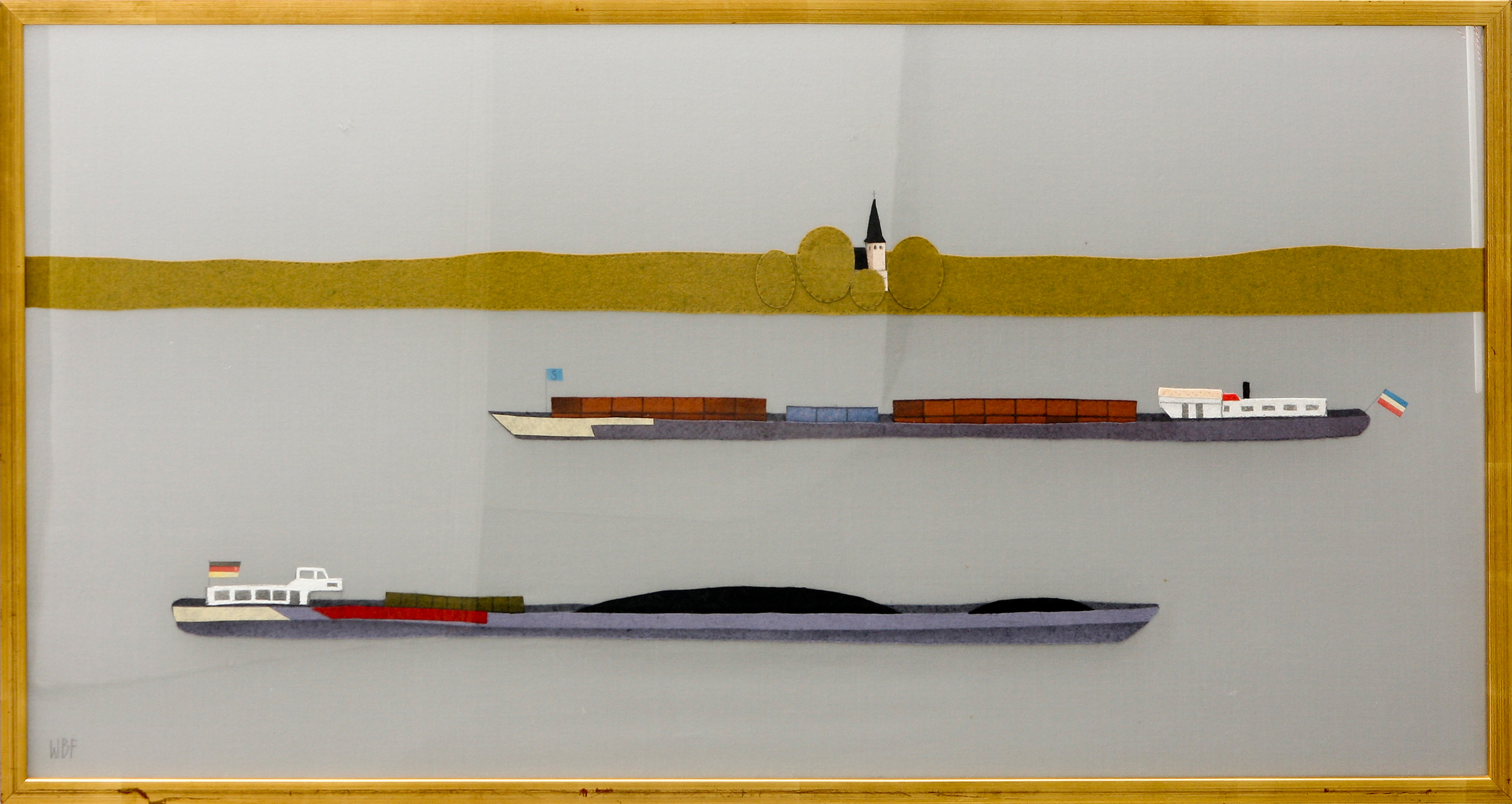 WIBEKE BECK-FRIIS, collage, sign. - Bukowskis