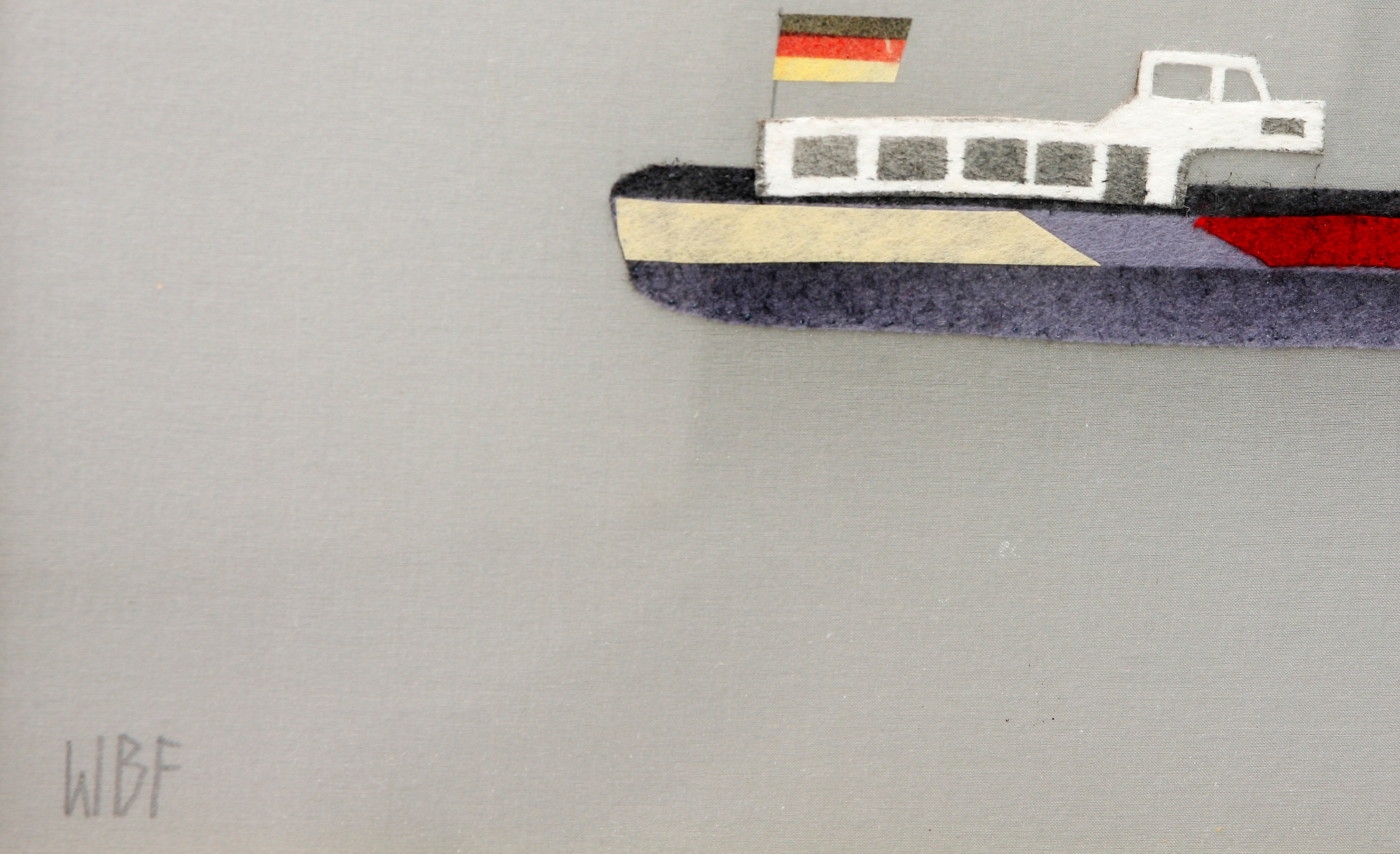 WIBEKE BECK-FRIIS, collage, sign. - Bukowskis