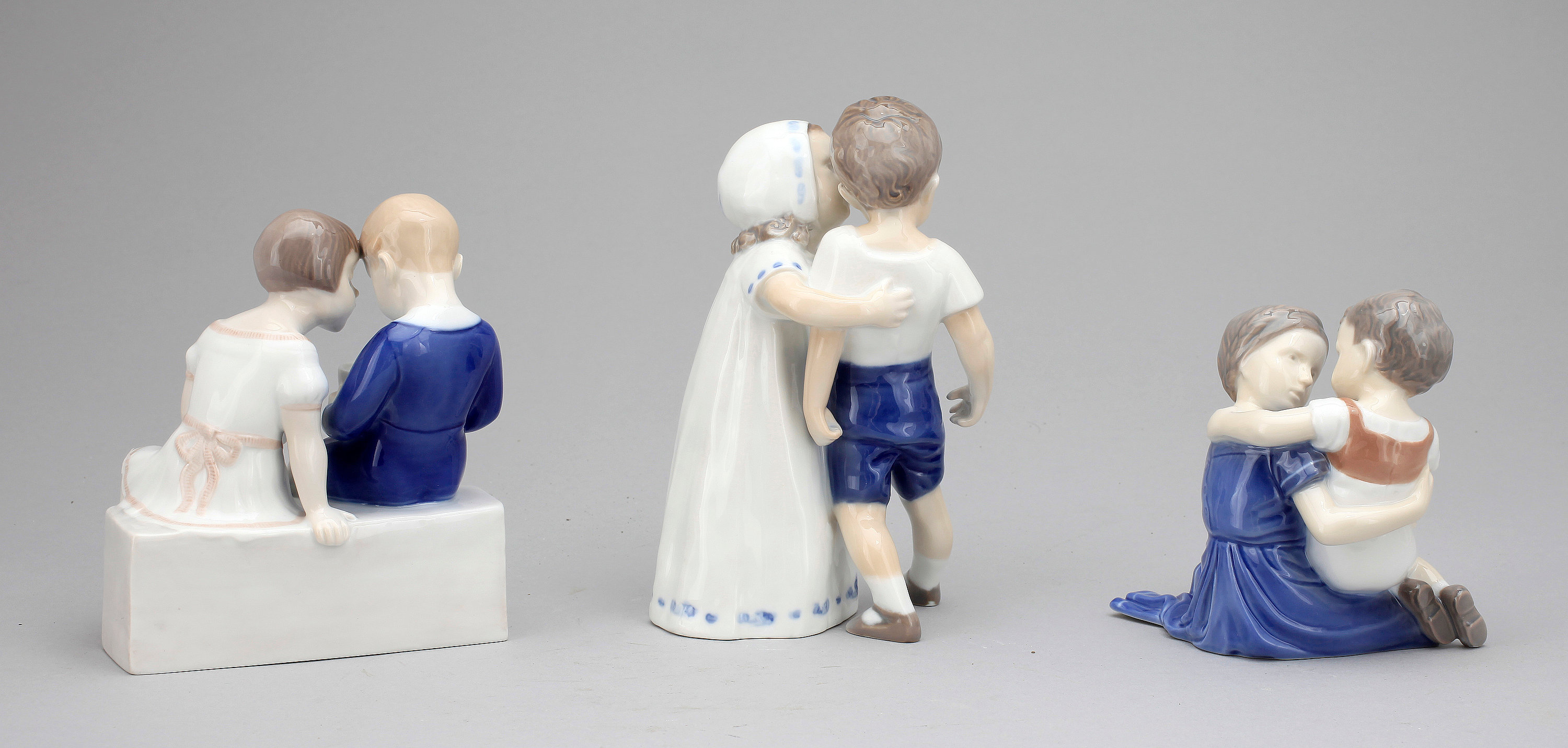 FIGURINER, 3 st, Bing & Gröndal, Danmark 1900-talets andra hälft ...