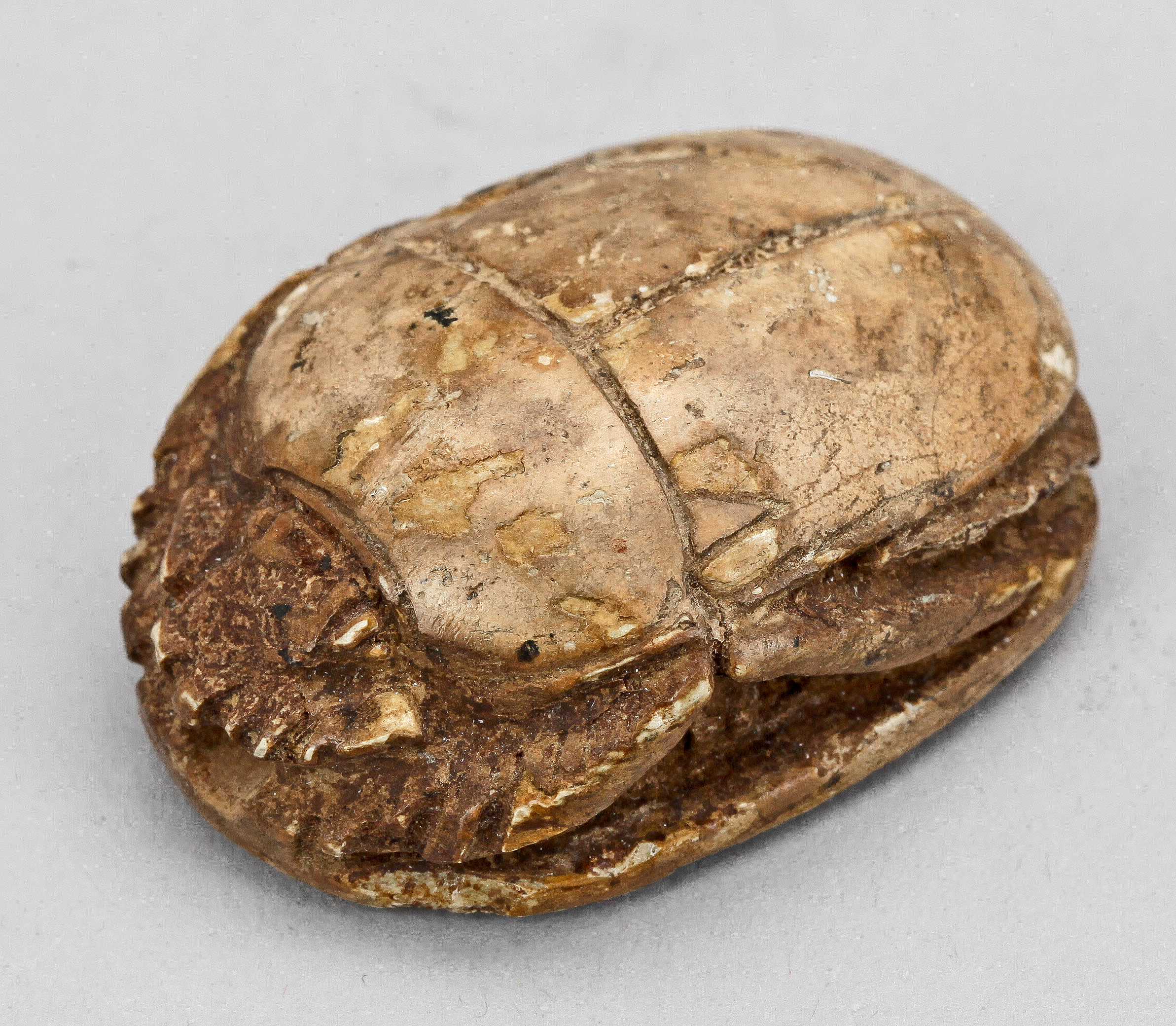 SKARABÉ, steatit/fajans, Egypten, troligen äldre kopia efter forntida ...