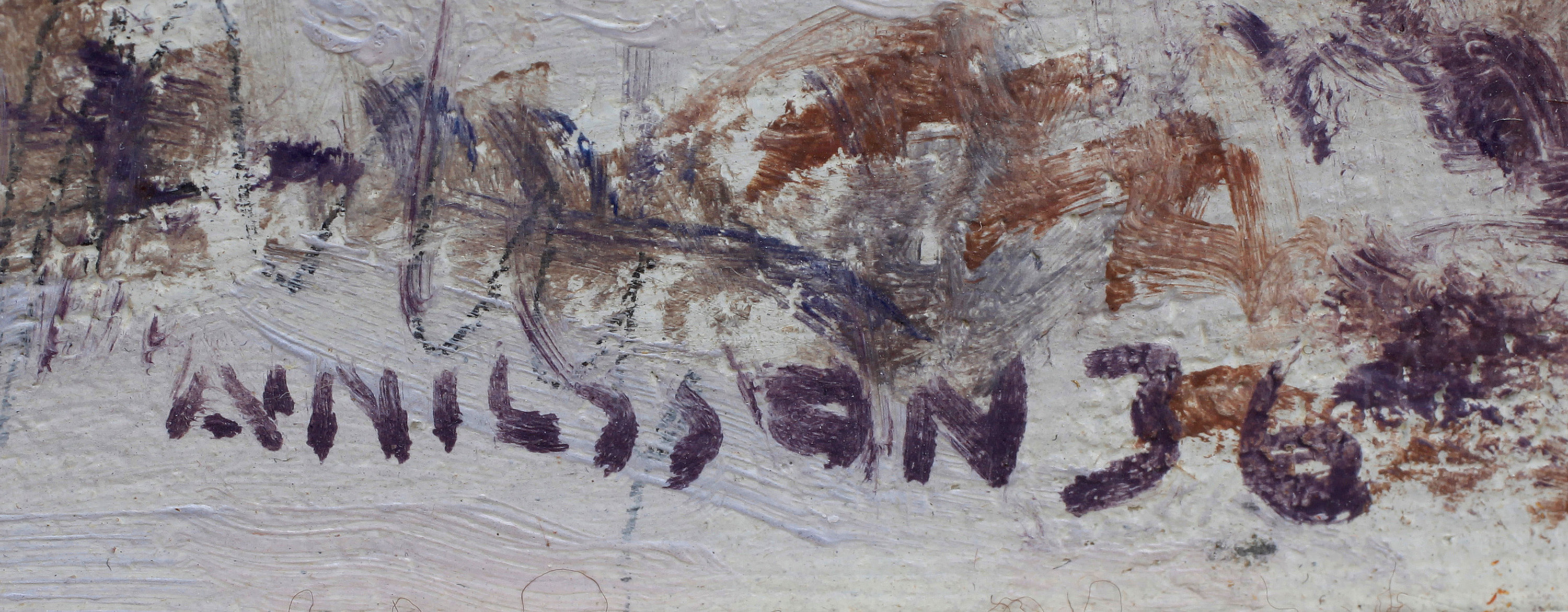 AXEL NILSSON, olja på duk uppfäst pannå sign och dat -36. - Bukowskis