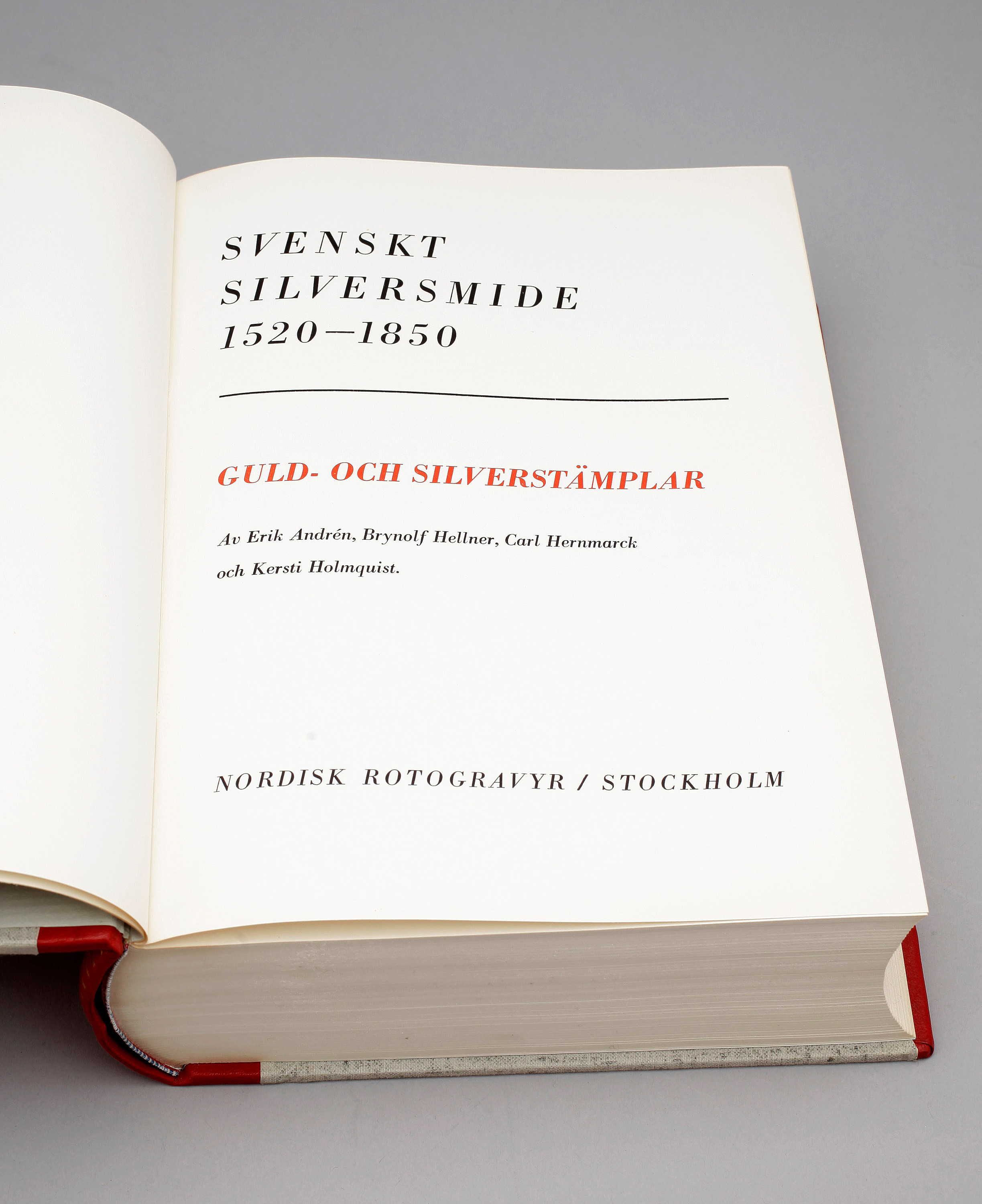 BÖCKER, "Svensk silversmide" 4 delar. Bl.a. 3 vol Svenskt silversmide ...