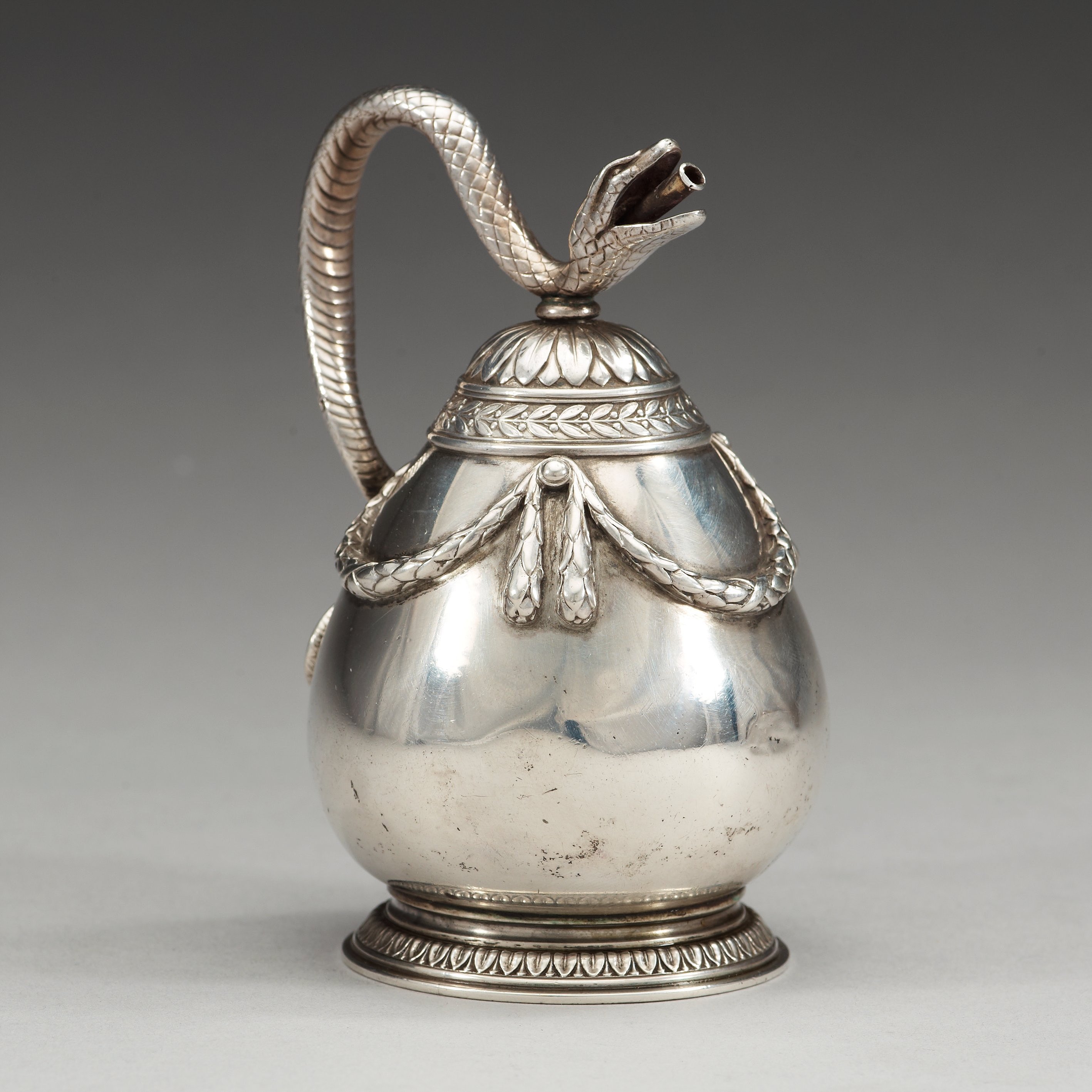 A Russian early 20th century FABERGÉ silver burner, marks of The First ...