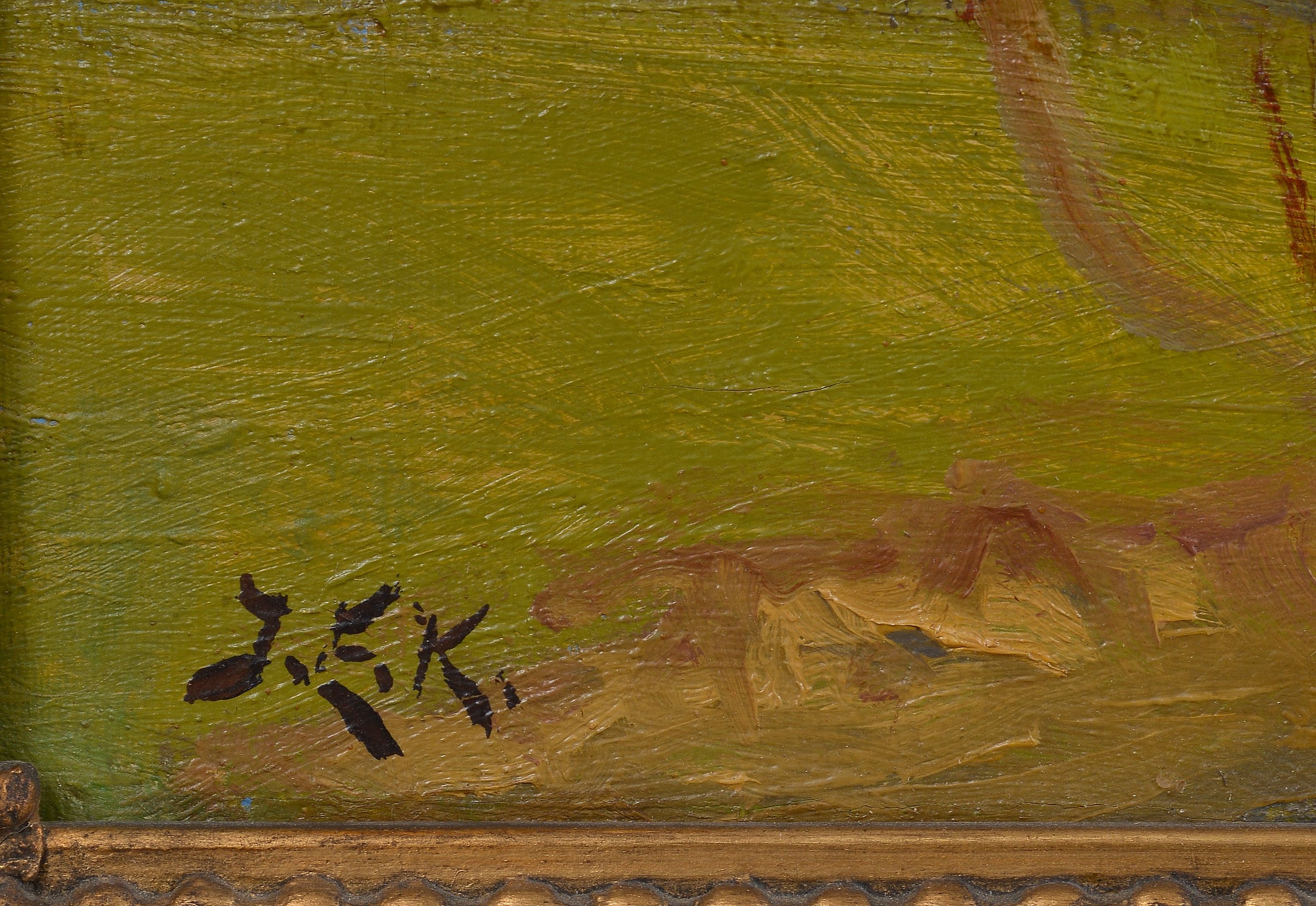 JOHAN ELIS KORTMAN, öljy kankaalle, signeerattu. - Bukowskis