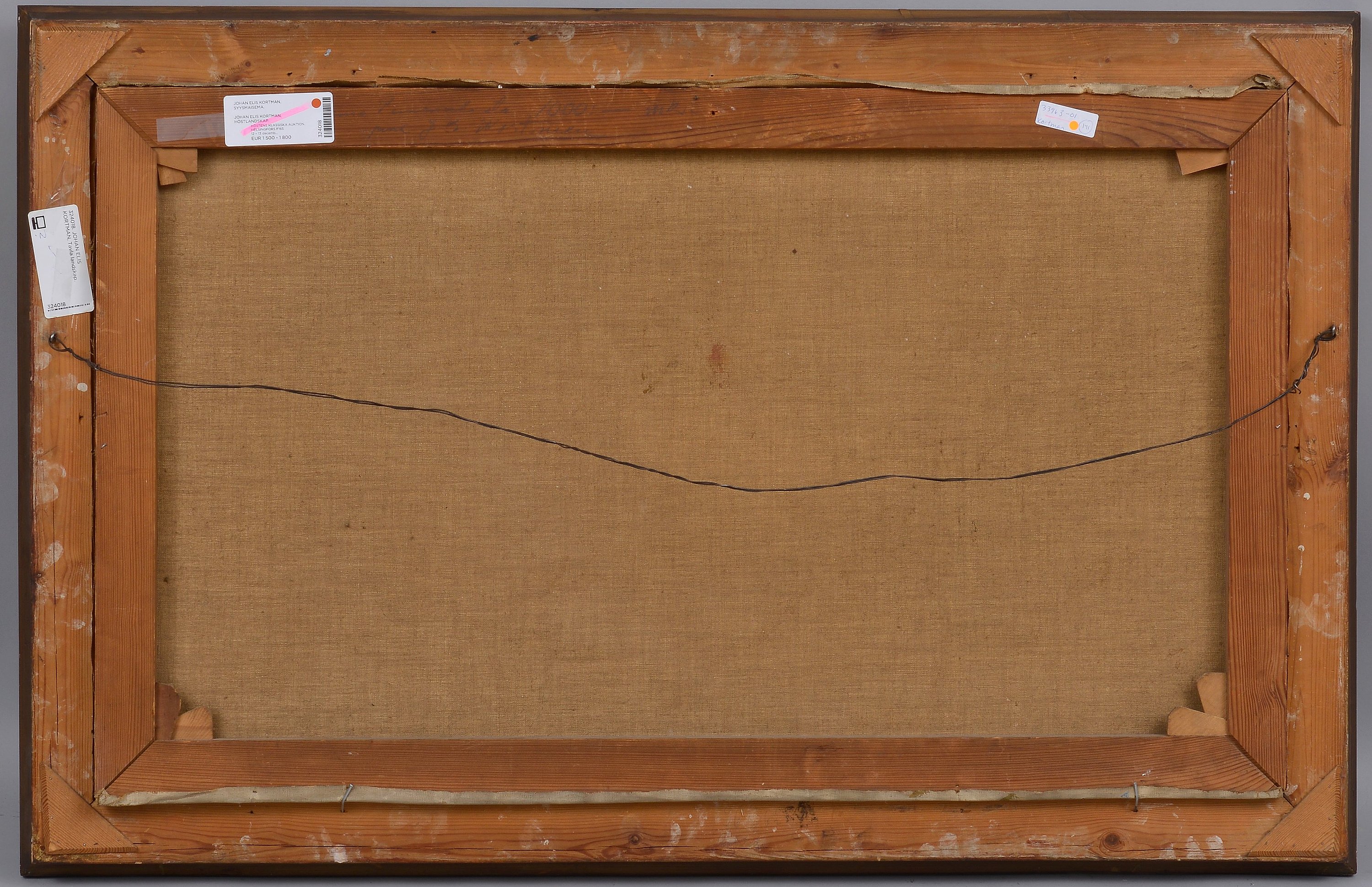 JOHAN ELIS KORTMAN, öljy kankaalle, signeerattu. - Bukowskis