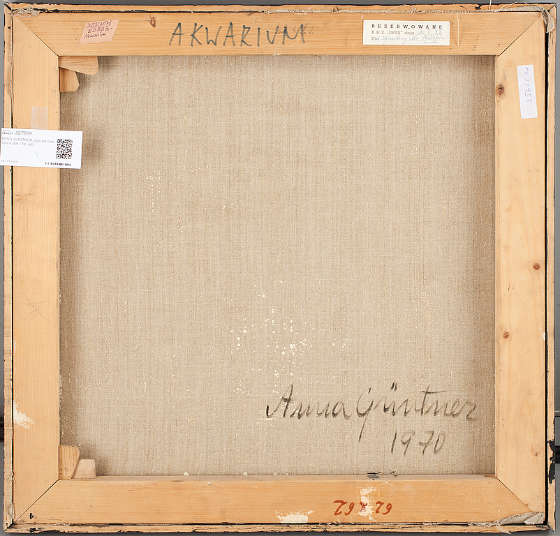 ANNA GÜNTNER, olja på duk, sign o dat -70. - Bukowskis