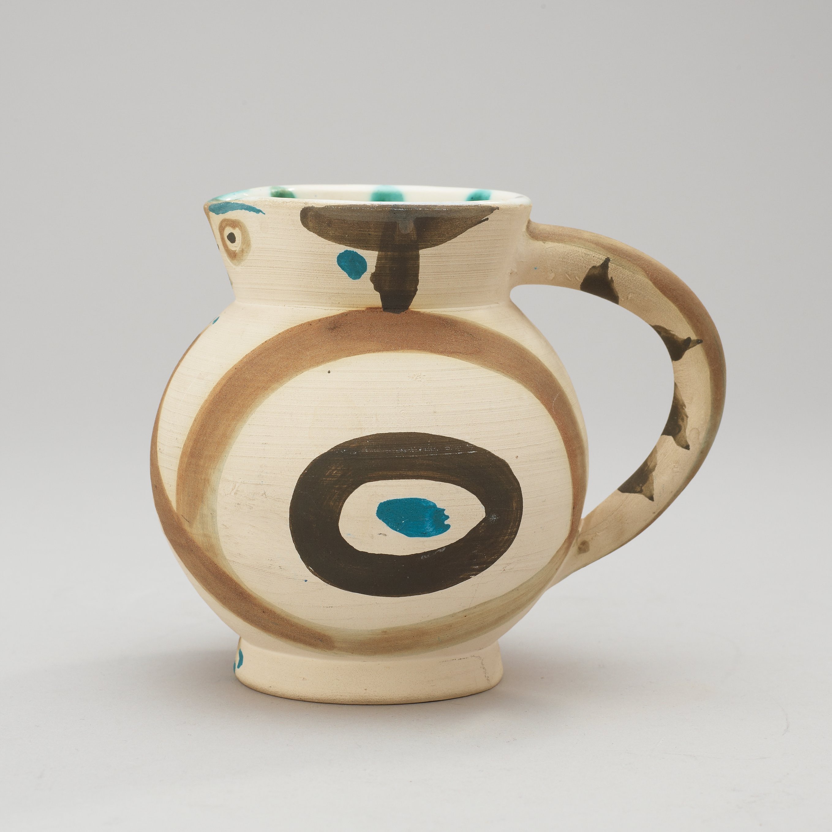 A Pablo Picasso 'Petite chouette' faience pitcher, Madoura, Vallauris ...