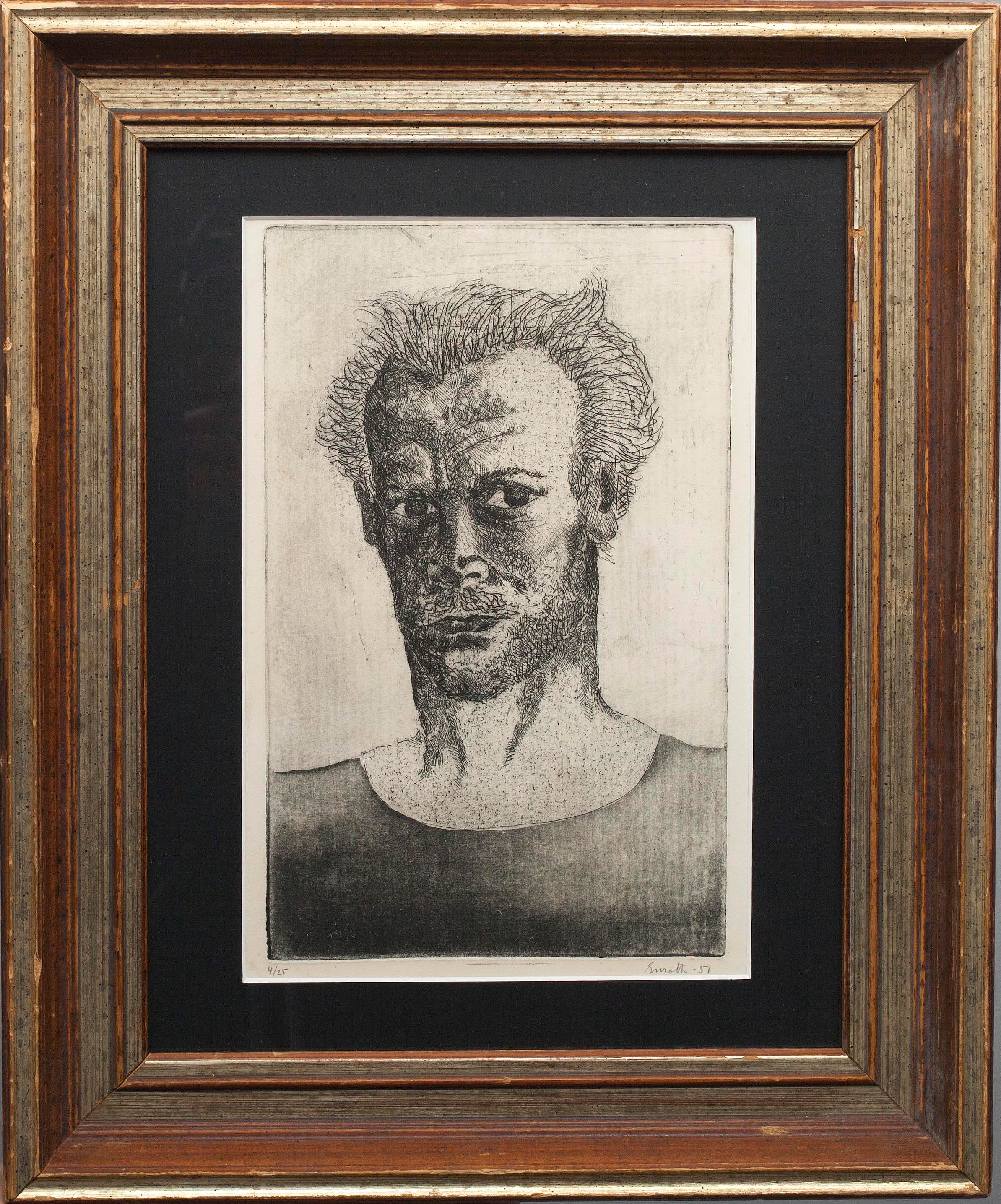 ERIK ENROTH (FINLAND), etsning 4/25, sign. och dat. -51. - Bukowskis