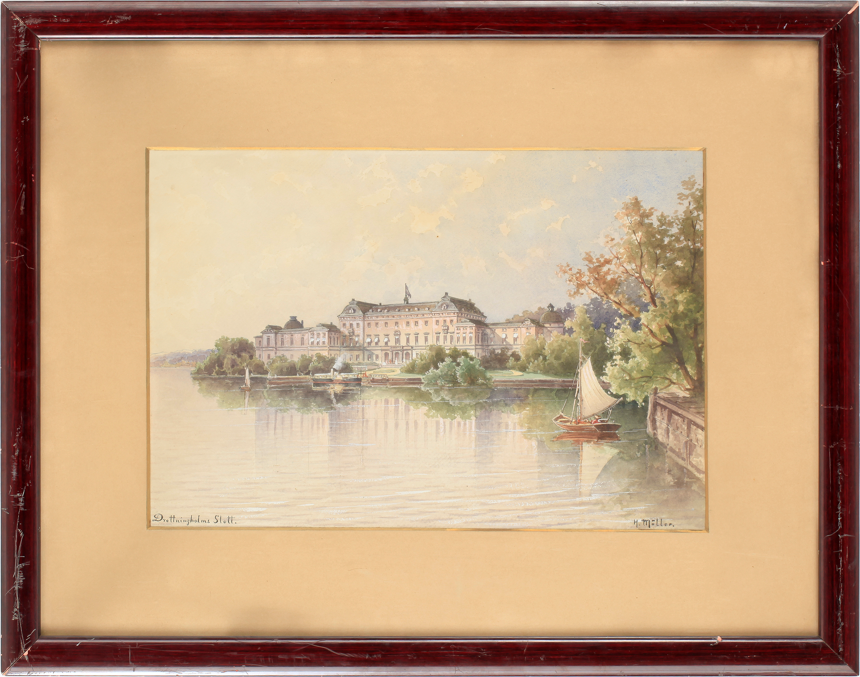 HERMAN MÜLLER, blandteknik. Sign. - Bukowskis