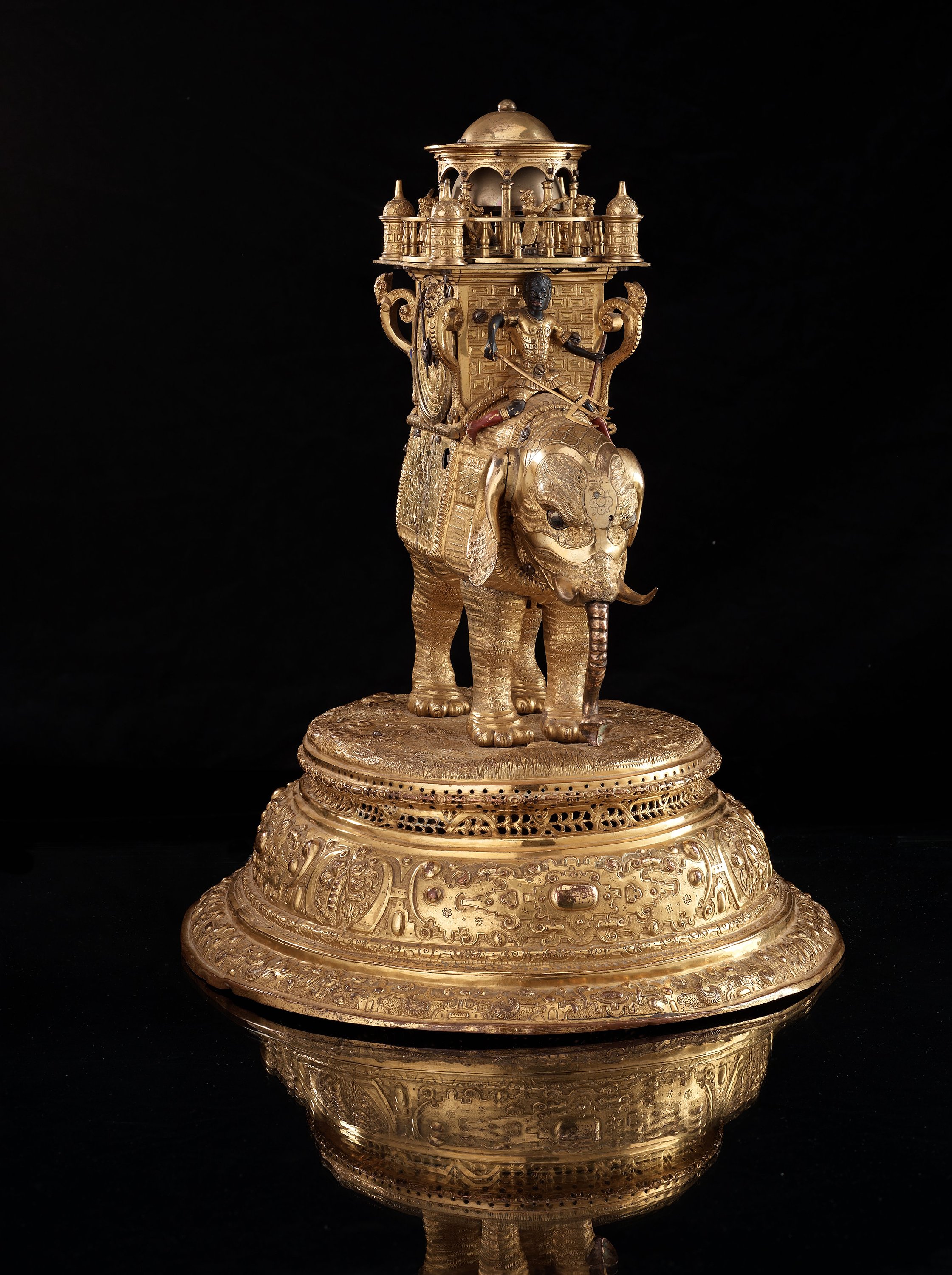 An important South German late 16th century gilt copper and bronze ...