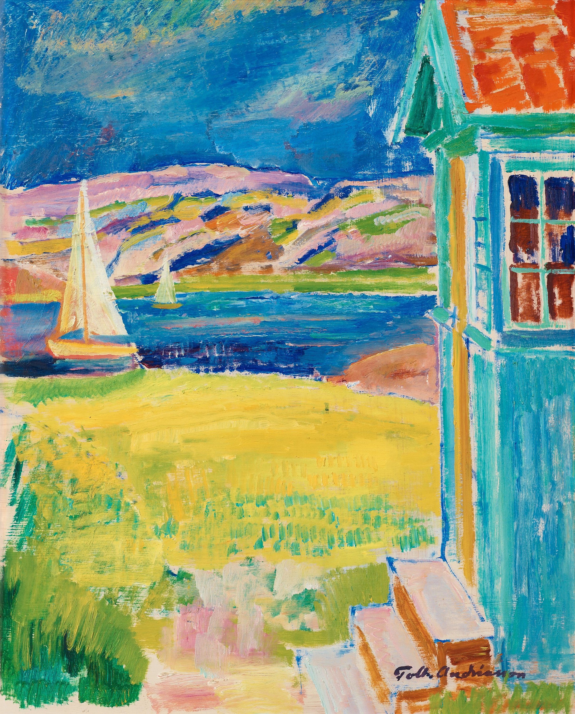 Folke Andréasson, Motif from Bohuslän, Sweden. - Bukowskis