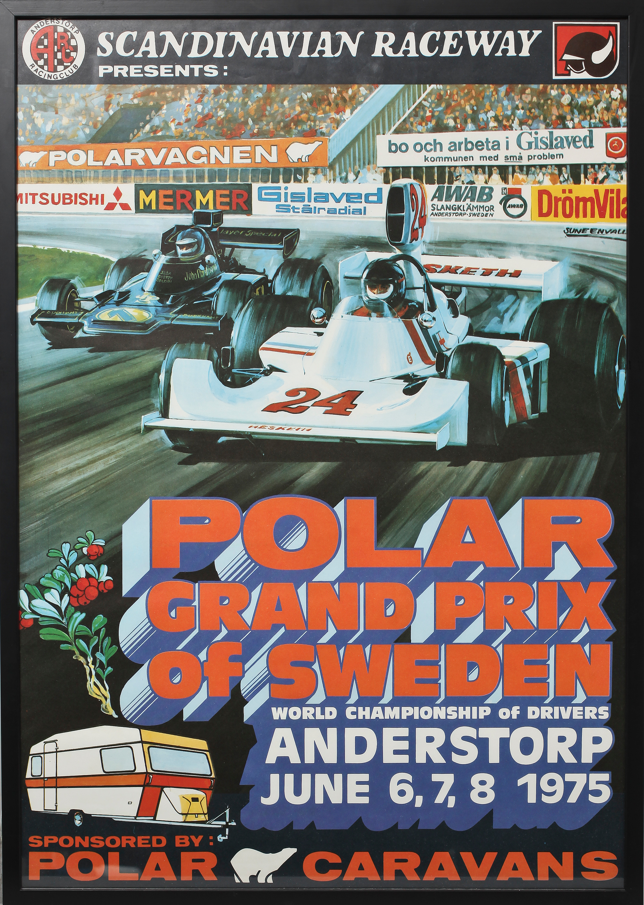 AFFISCHER, 2 st, Grand Prix 1975 resp 1979. - Bukowskis