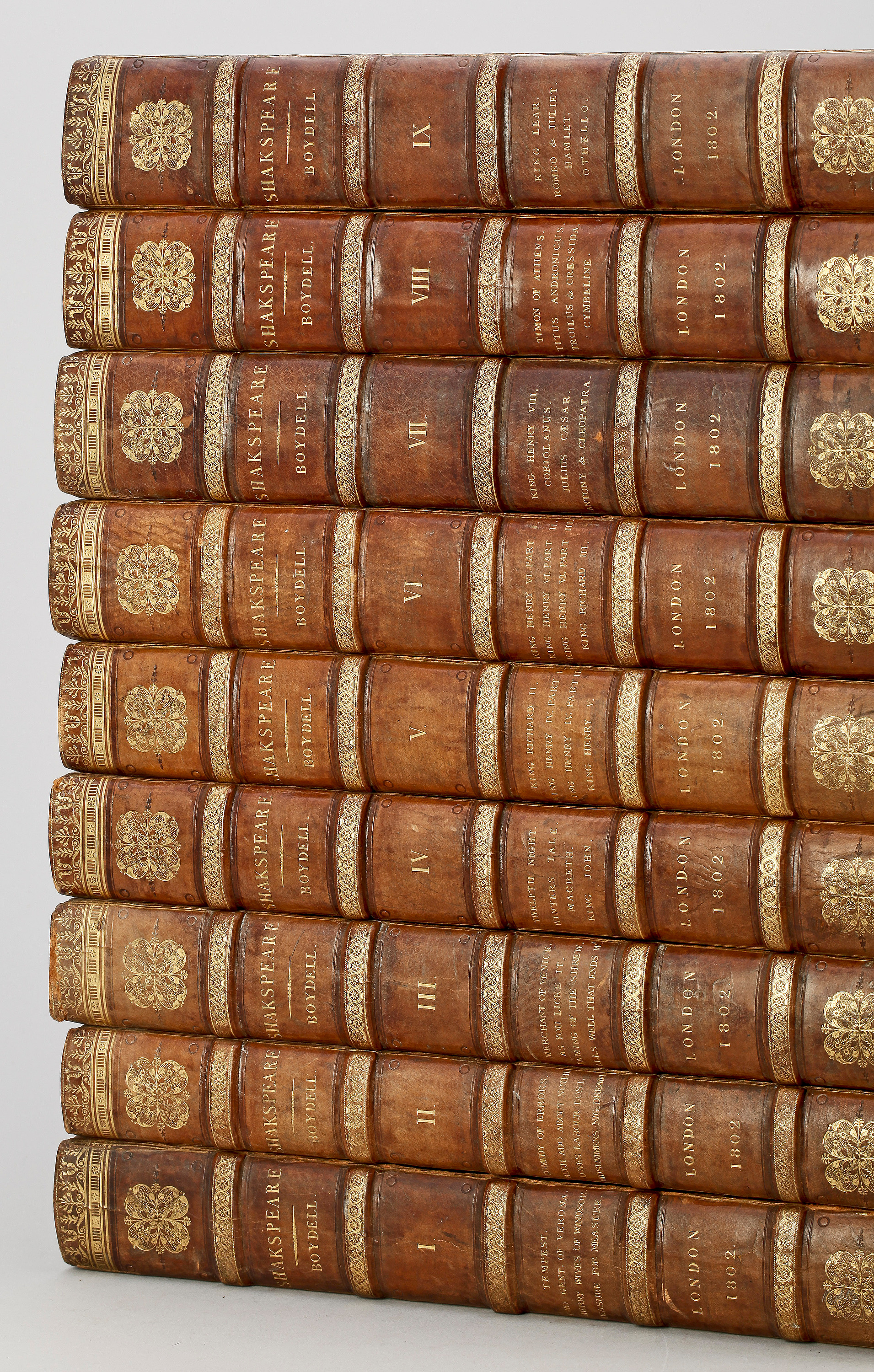 WILLIAM SHAKESPEARE (1564-1616), vol I-IX, "The Dramatic Works of ...