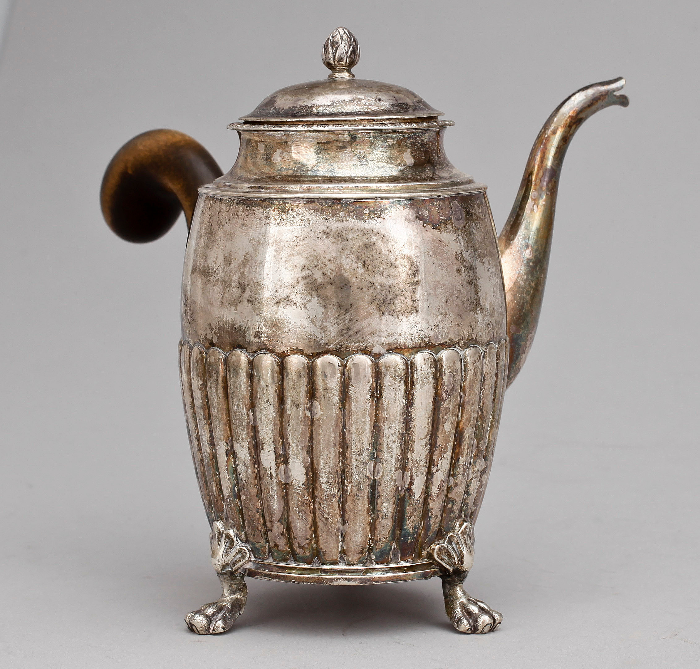 MOCCAKANNA, silver, Gustaf Folcker, Stockholm, 1826. Vikt ca 312 g ...