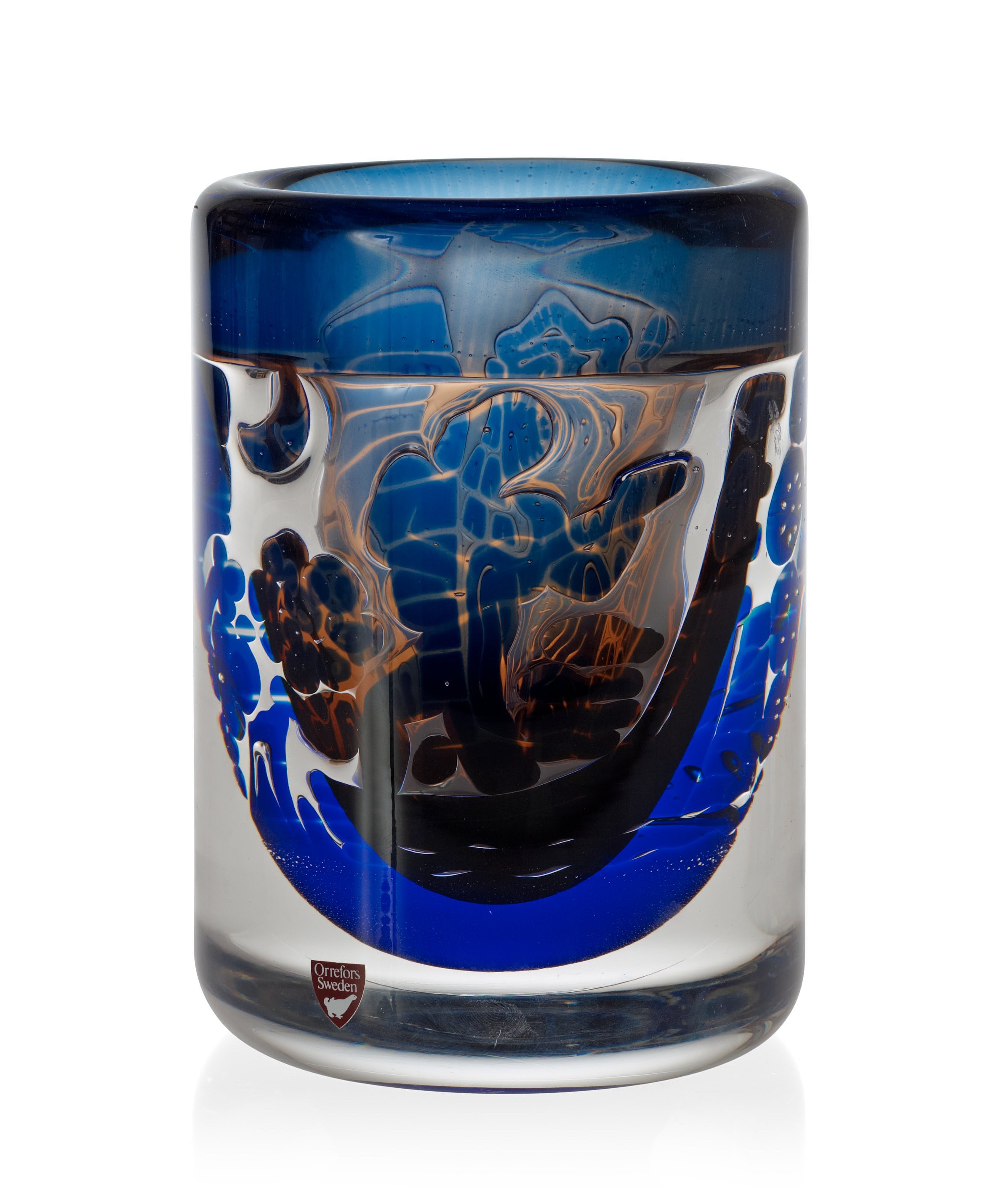 An Edvin Öhrström 'ariel' glass vase, Orrefors Gallery 1987. - Bukowskis