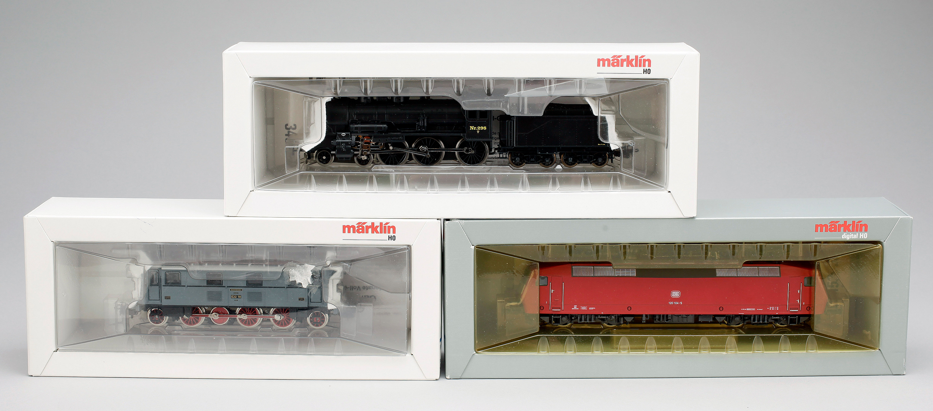 PARTI LOK, 3 st, Märklin 34989, 3187 och 3654. 1900/2000-tal. - Bukowskis