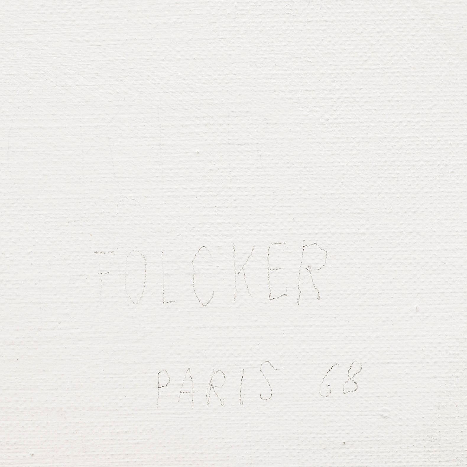 GÖRAN FOLCKER, olja på duk, sign, dat Paris 68. - Bukowskis