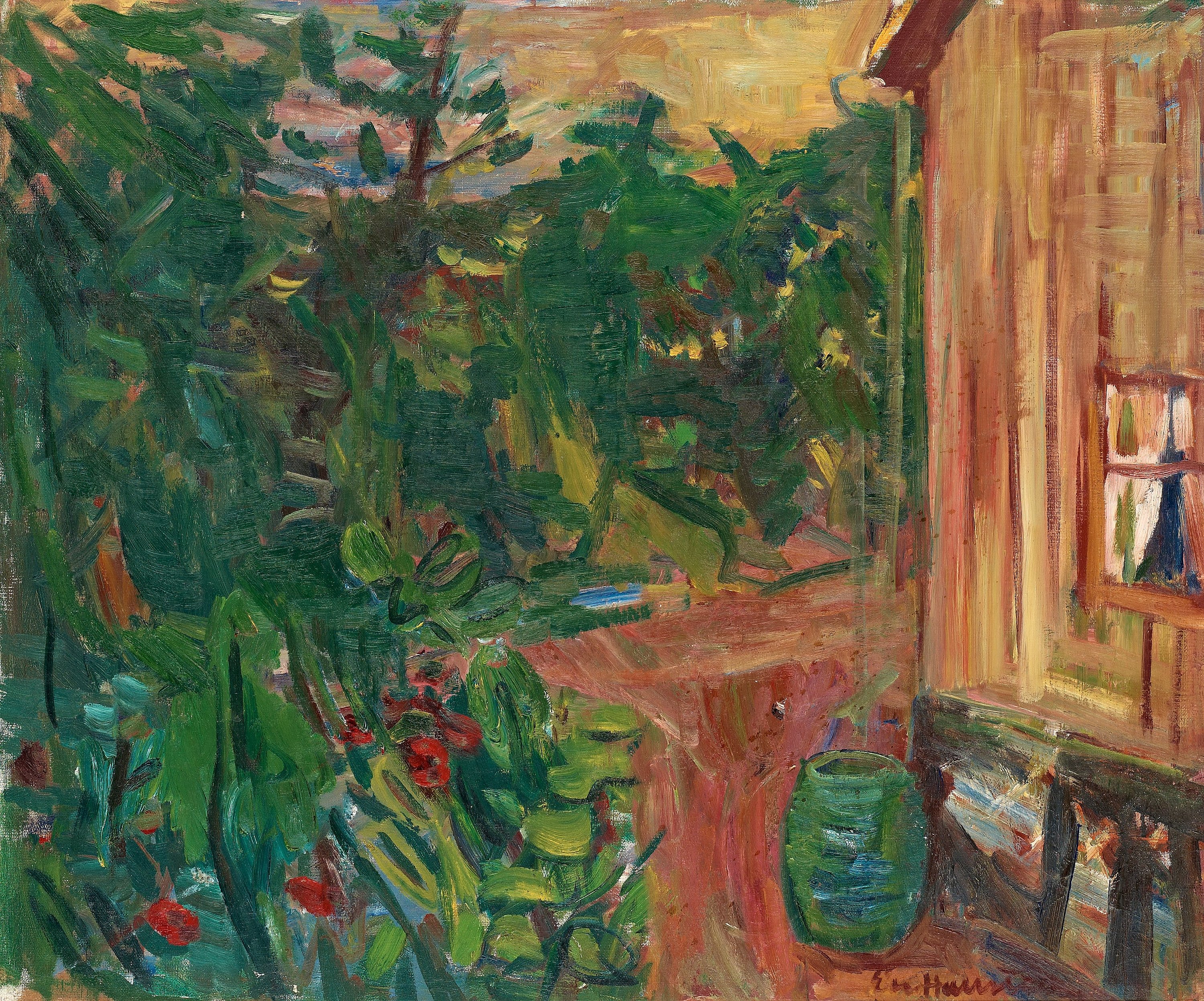 Eric Hallström, Landscape in fall, Northern Sweden. - Bukowskis